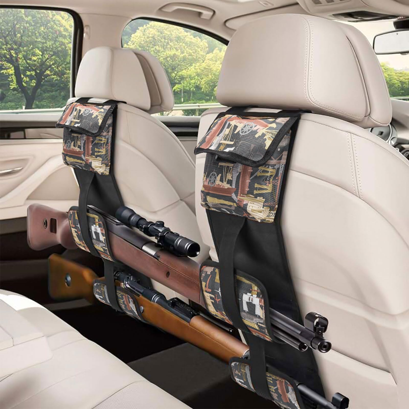 Amazon.com: Seat Back Gun Rack for Car, Truck, SUV, Van - Back Seat Gun ...