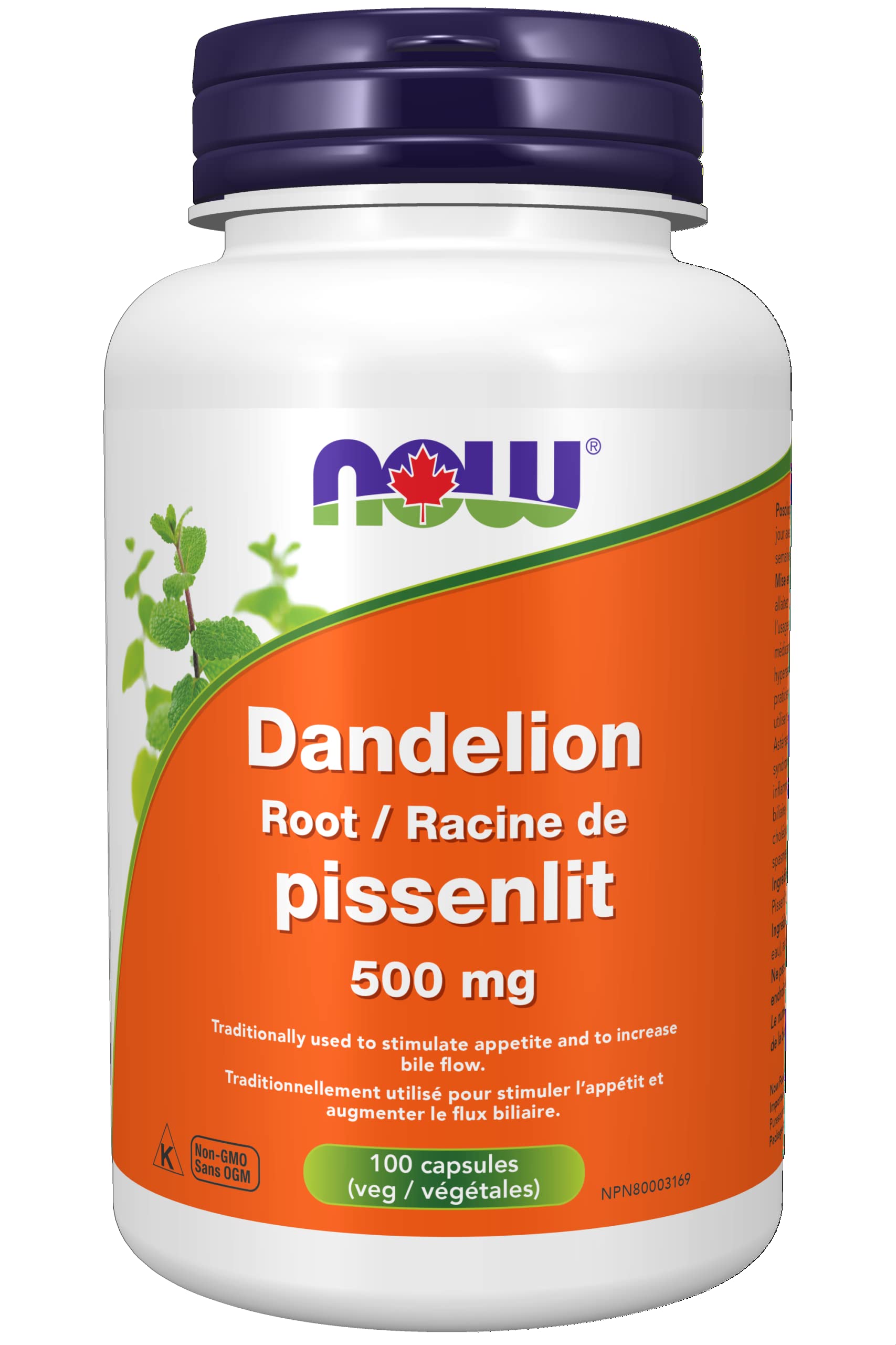 NOW Supplements Dandelion Root 500mg Capsules, 100 Count : Amazon.ca ...