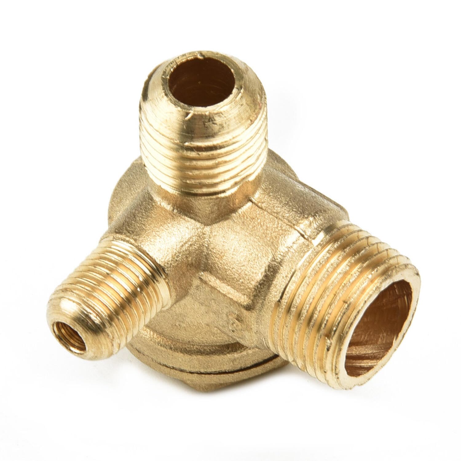 EpheyFIF Thread 3-Way Air Compressor Valve Male Threaded 90 Degree ...