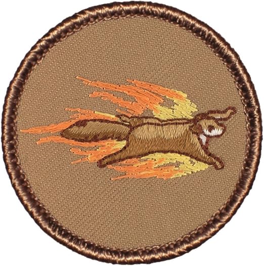 Amazon.com: Flaming Flying Squirrel Patrol Patch - 2" Round! (Hook ...
