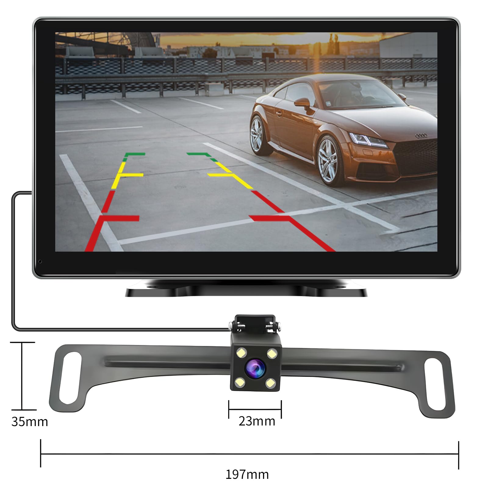 Snapklik.com : Universal Carplay Backup Camera Bracket And Installation ...