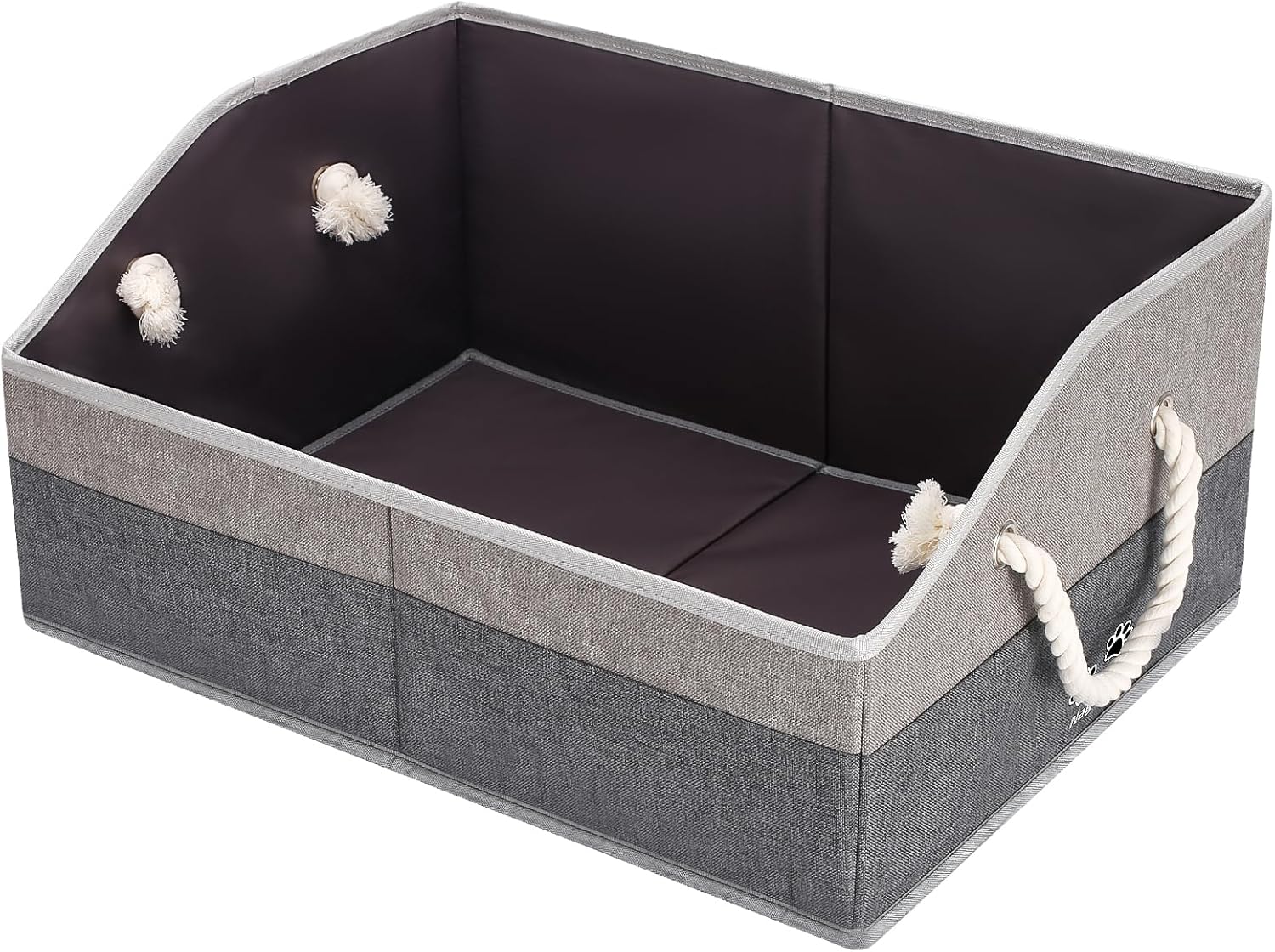 Amazon.com - Nage-Bay Large Dog Toy Basket With Handle, Foldable Dog ...