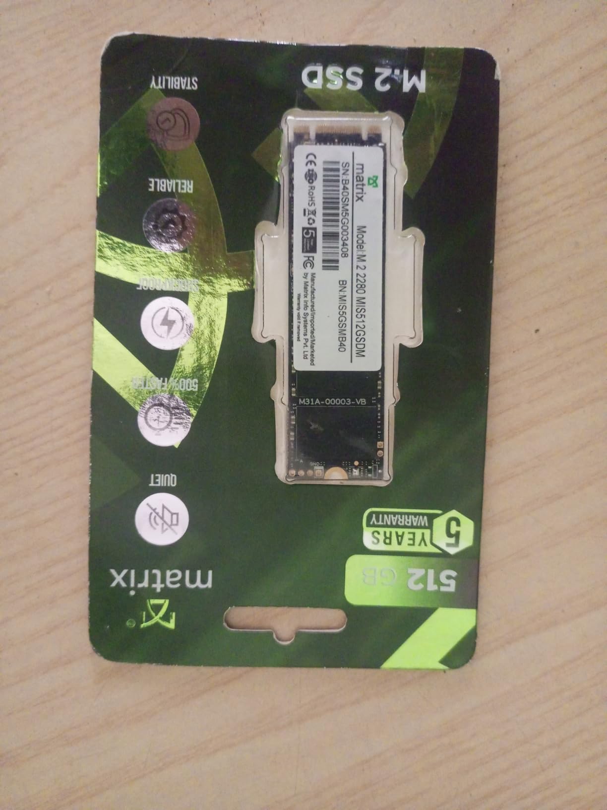 Amazon.in: Buy Matrix 512GB M.2 (2280) Internal Solid State Drive (SSD ...
