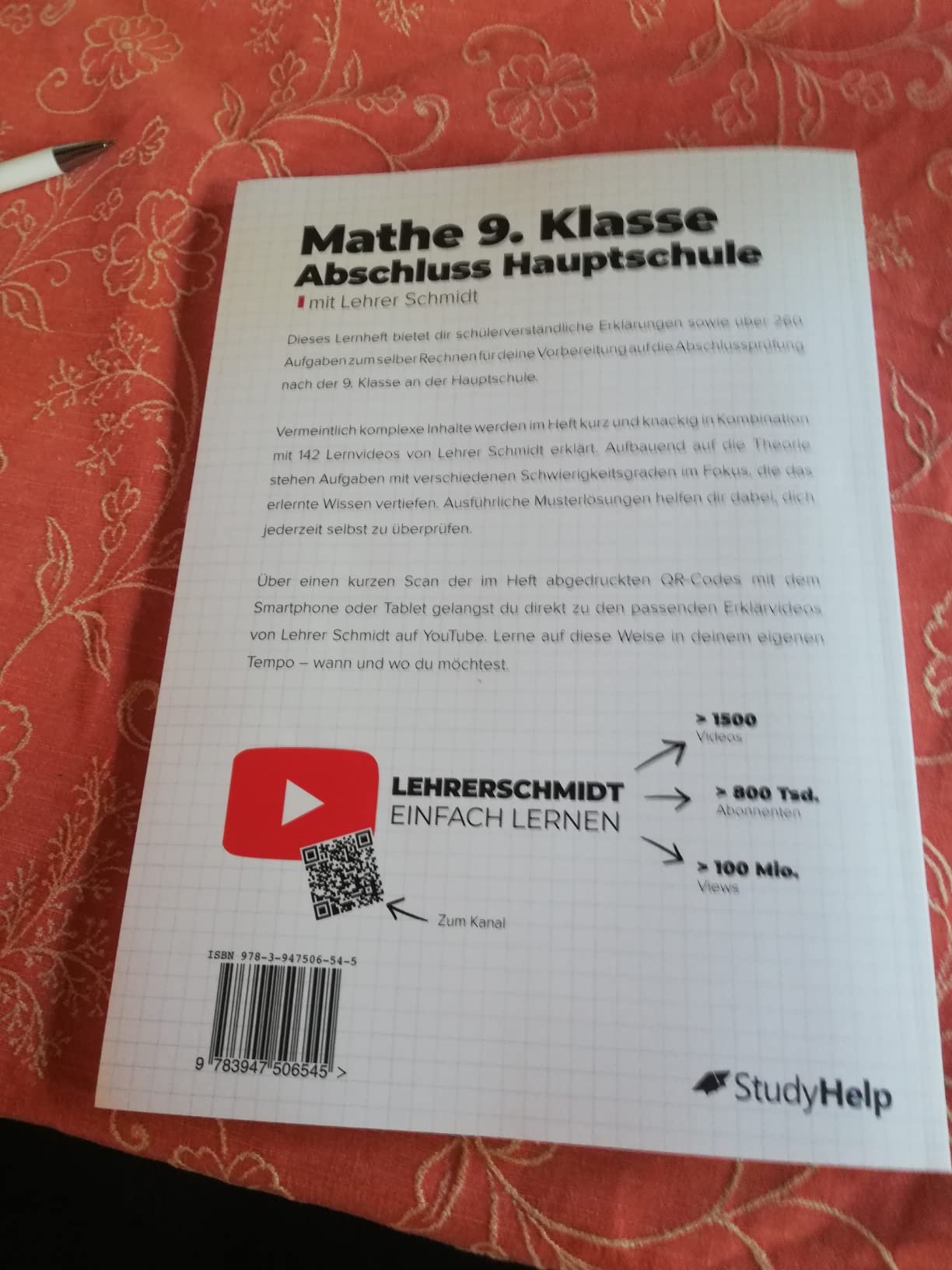 Mathe 9. Klasse Hauptschulabschluss: StudyHelp und Lehrer Schmidt ...