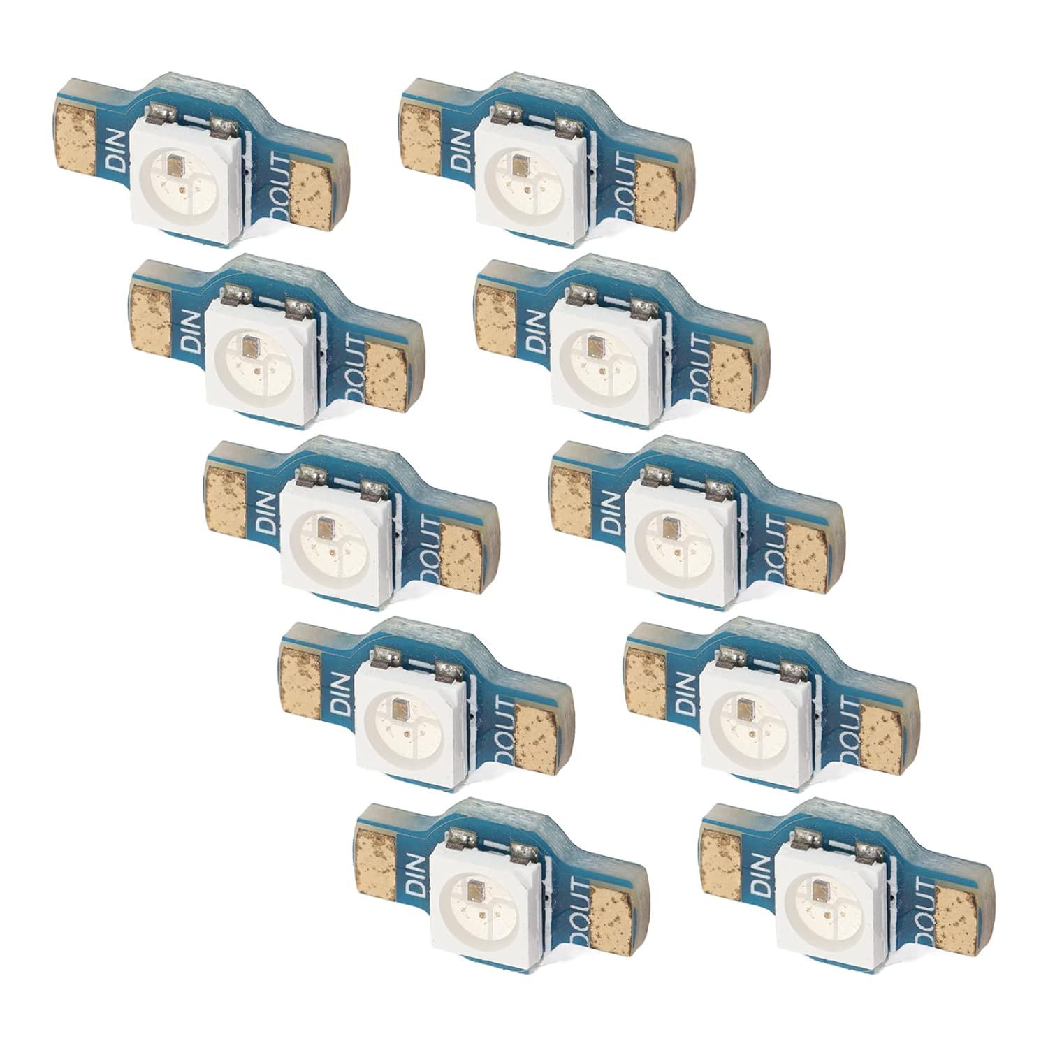 RGB LED Light Module , 5V WS2812 RGB LED Module Simple Circuits 10 Pcs ...