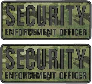 Amazon.com: Security Enforcement Officer Embroidery Patches 4x10 Hook ...