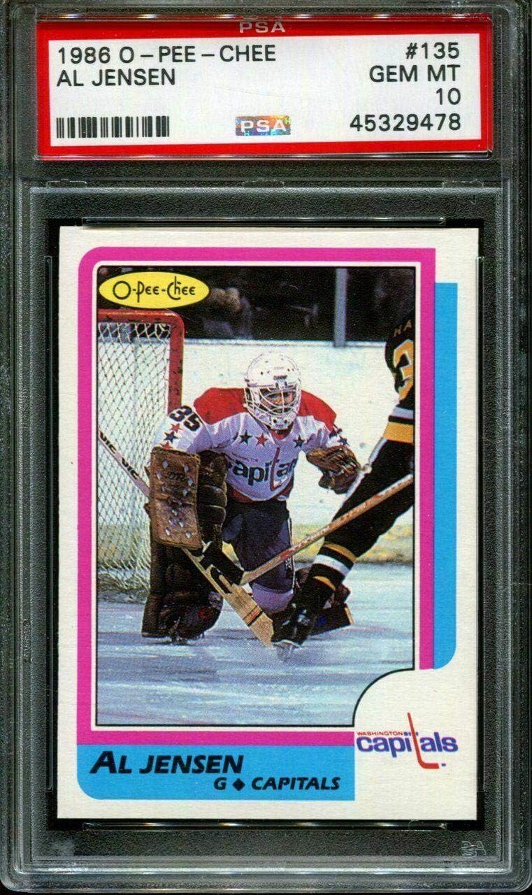 Amazon.com: 1986 O-pee-chee #135 Al Jensen Capitals Pop 5 Psa 10 ...