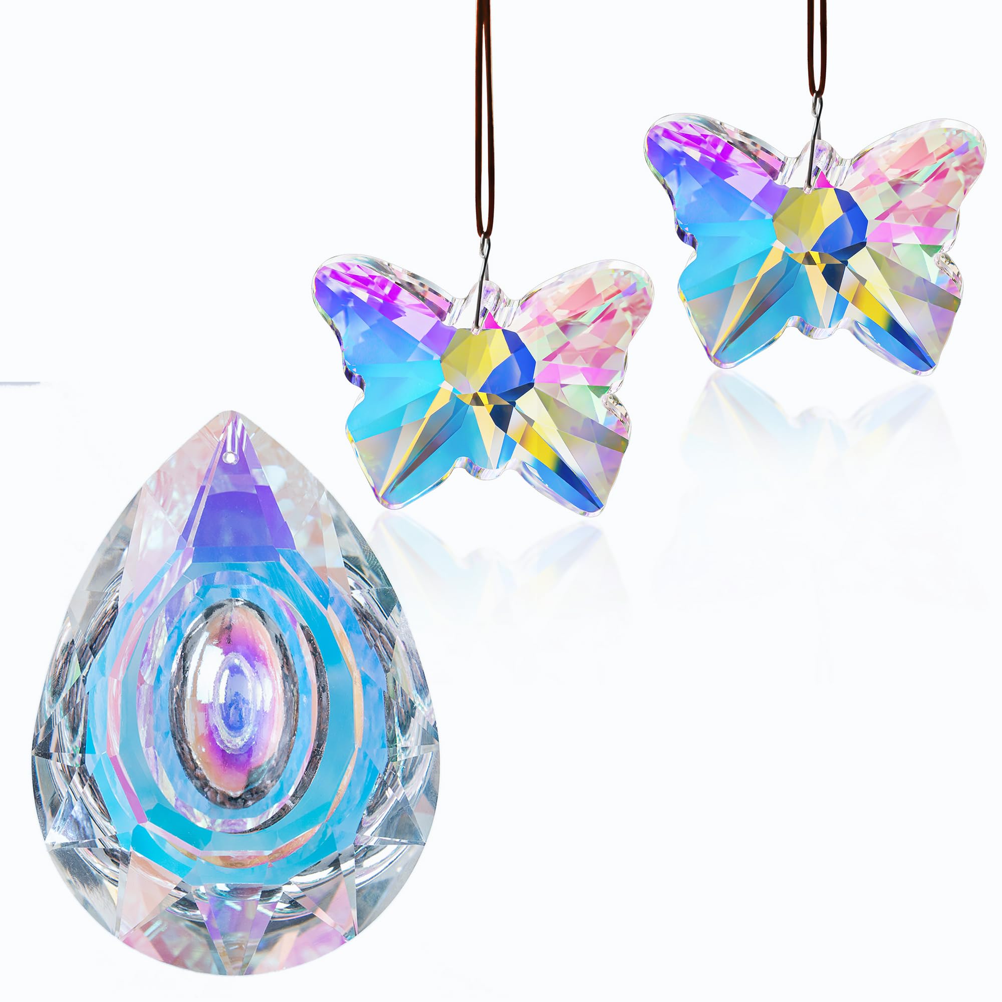 Amazon.com: H&D HYALINE & DORA 3.5in Hanging Chandelier Crystals Prisms ...