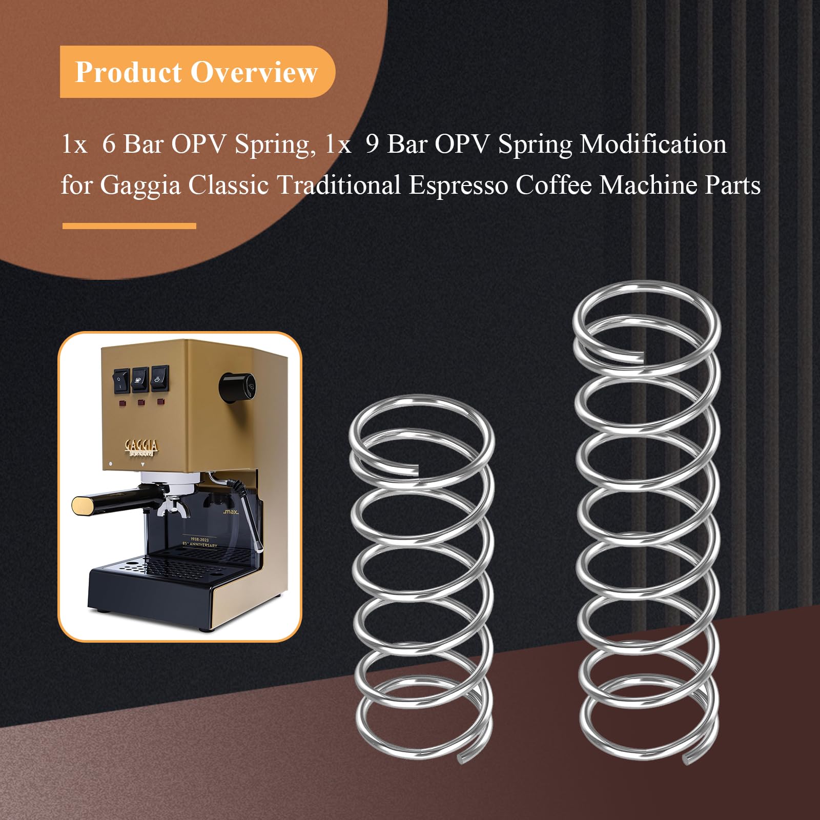 Gaggia Classic Pump Gaggia Classic PRO OPV Spring Mod Kit - Includes 6. ...
