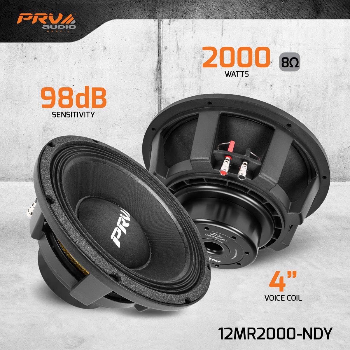 Snapklik.com : PRV AUDIO 12MR2000-NDY 12 Inch Midrange PRO Audio ...