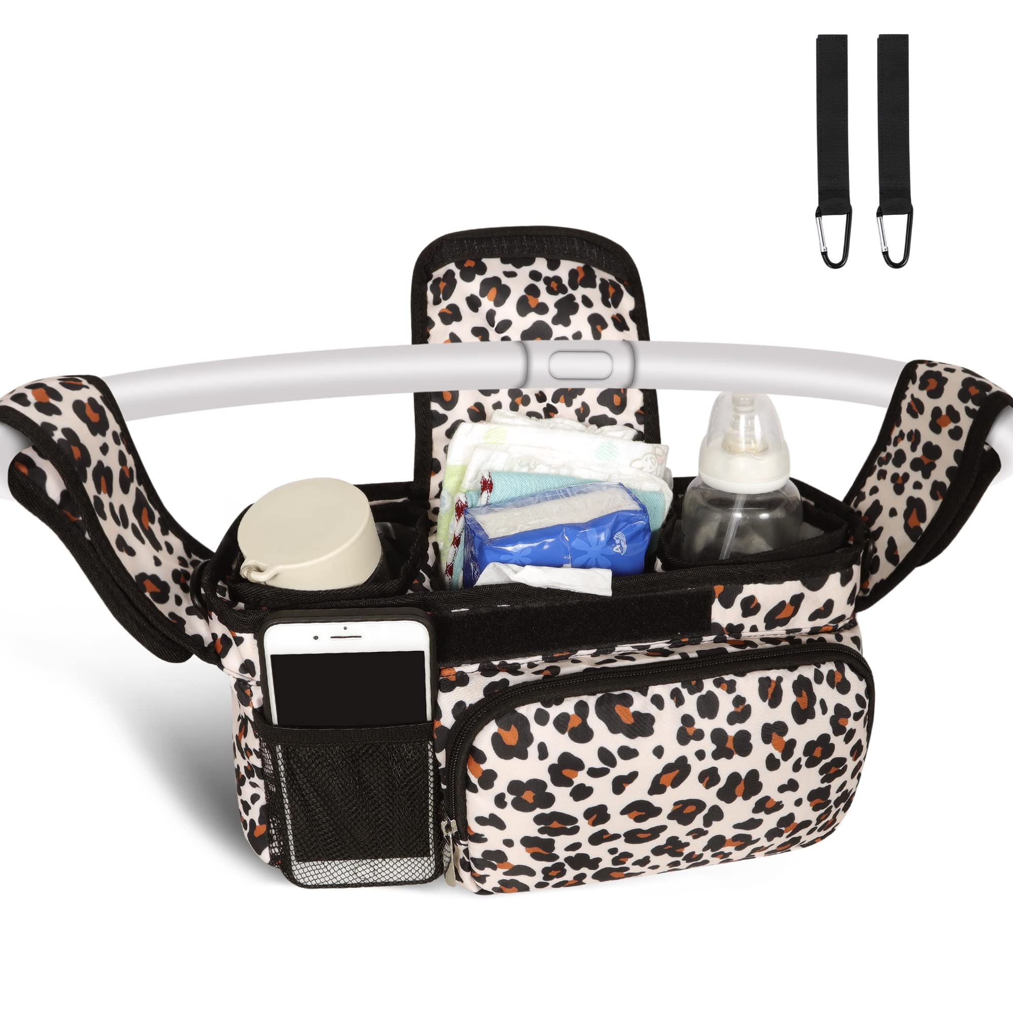 Amazon.com: Universal Stroller Organizer with Insulated Cup Holders ...