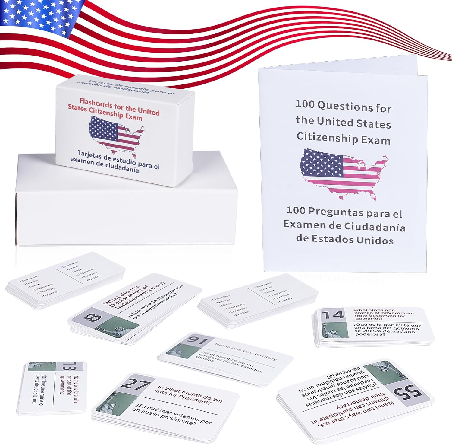 US Citizenship Flash Cards 2025-100 USCIS Civic Flash Card (Questions ...