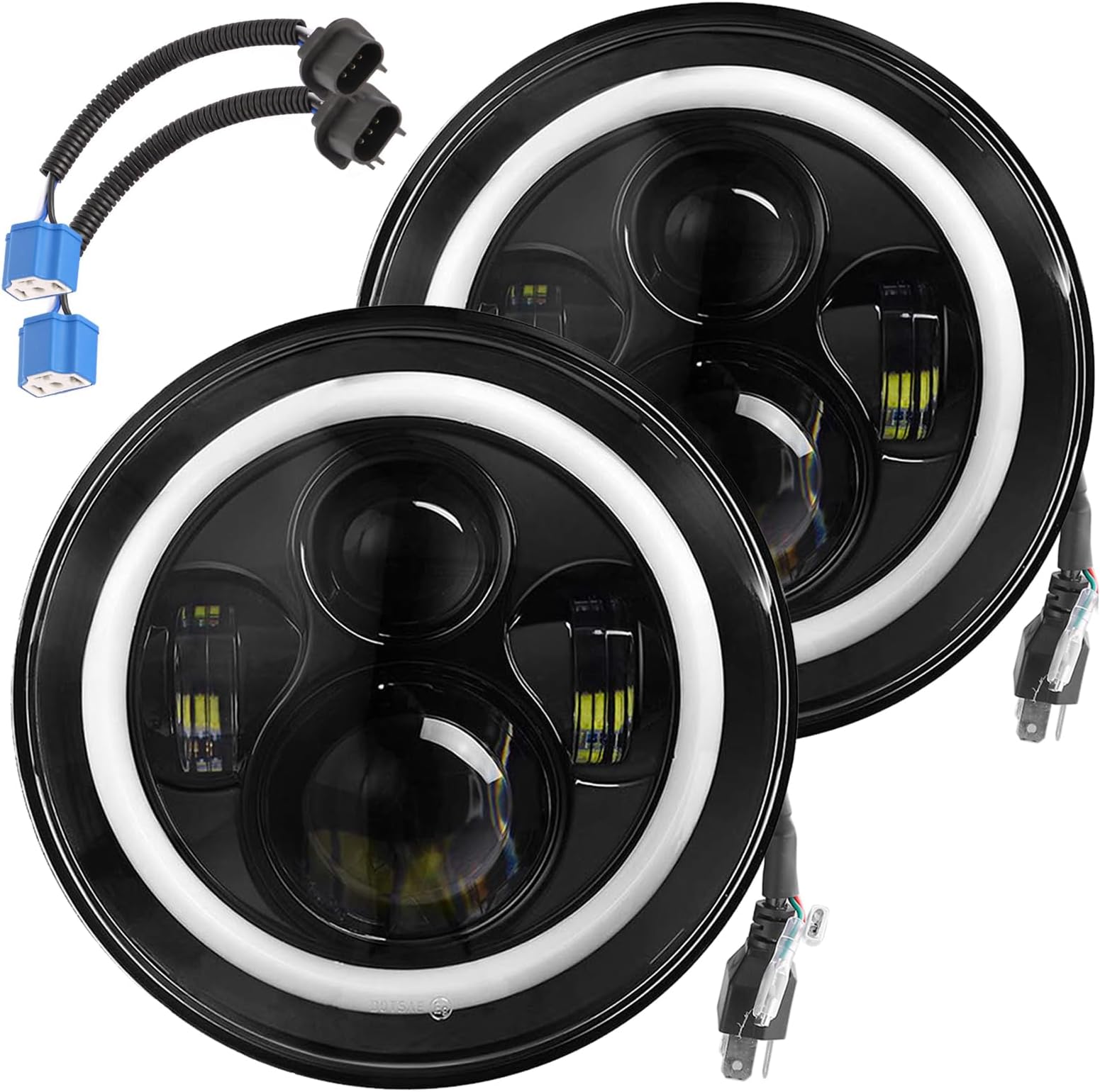 Amazon.com: Rivulet 7 Inch LED Headlights for Jeep Wrangler – 2PCS ...
