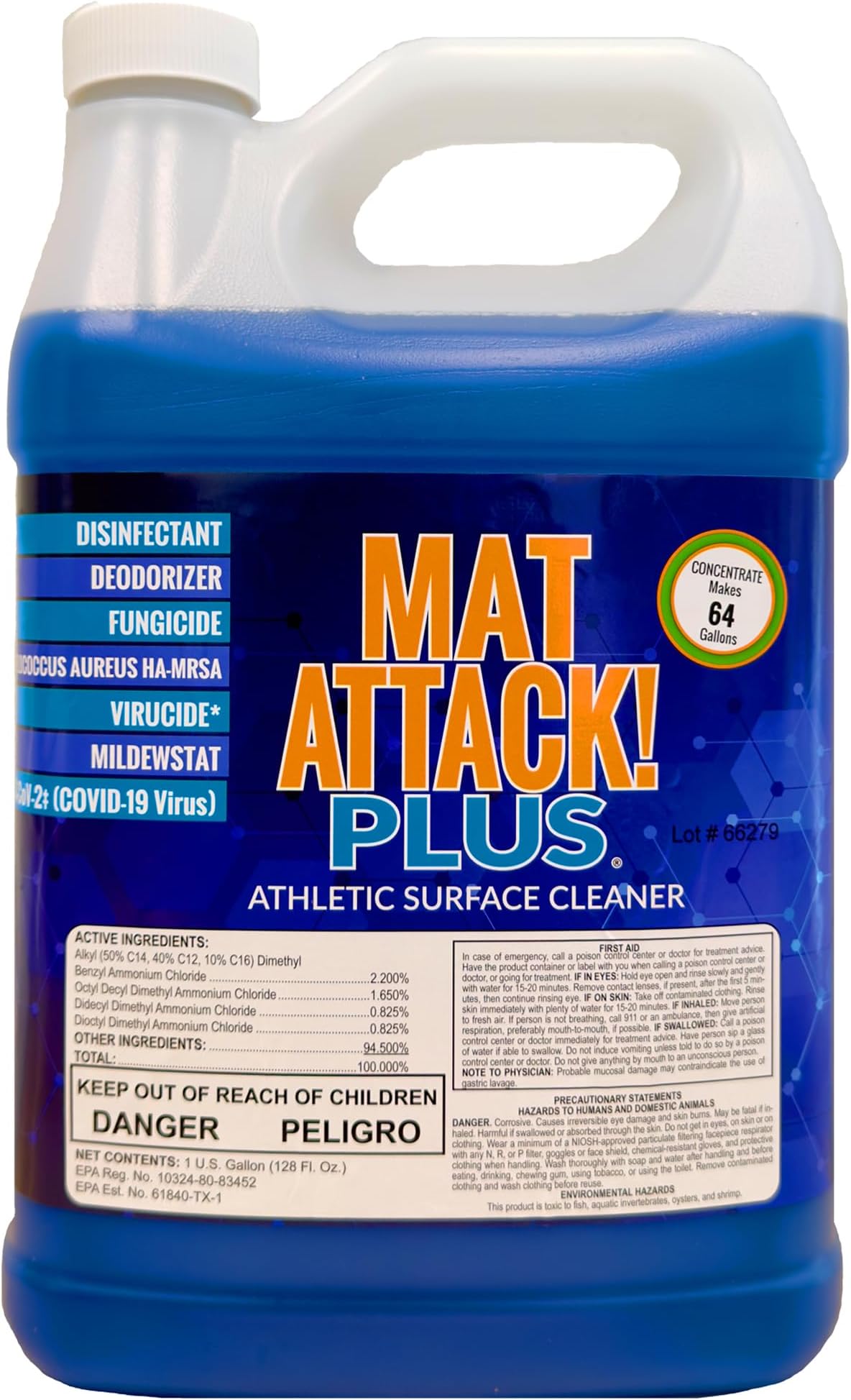 Amazon.com: Dollamur Mat Attack! PLUS® Gym & Yoga Mat Cleaner, Hygienic ...