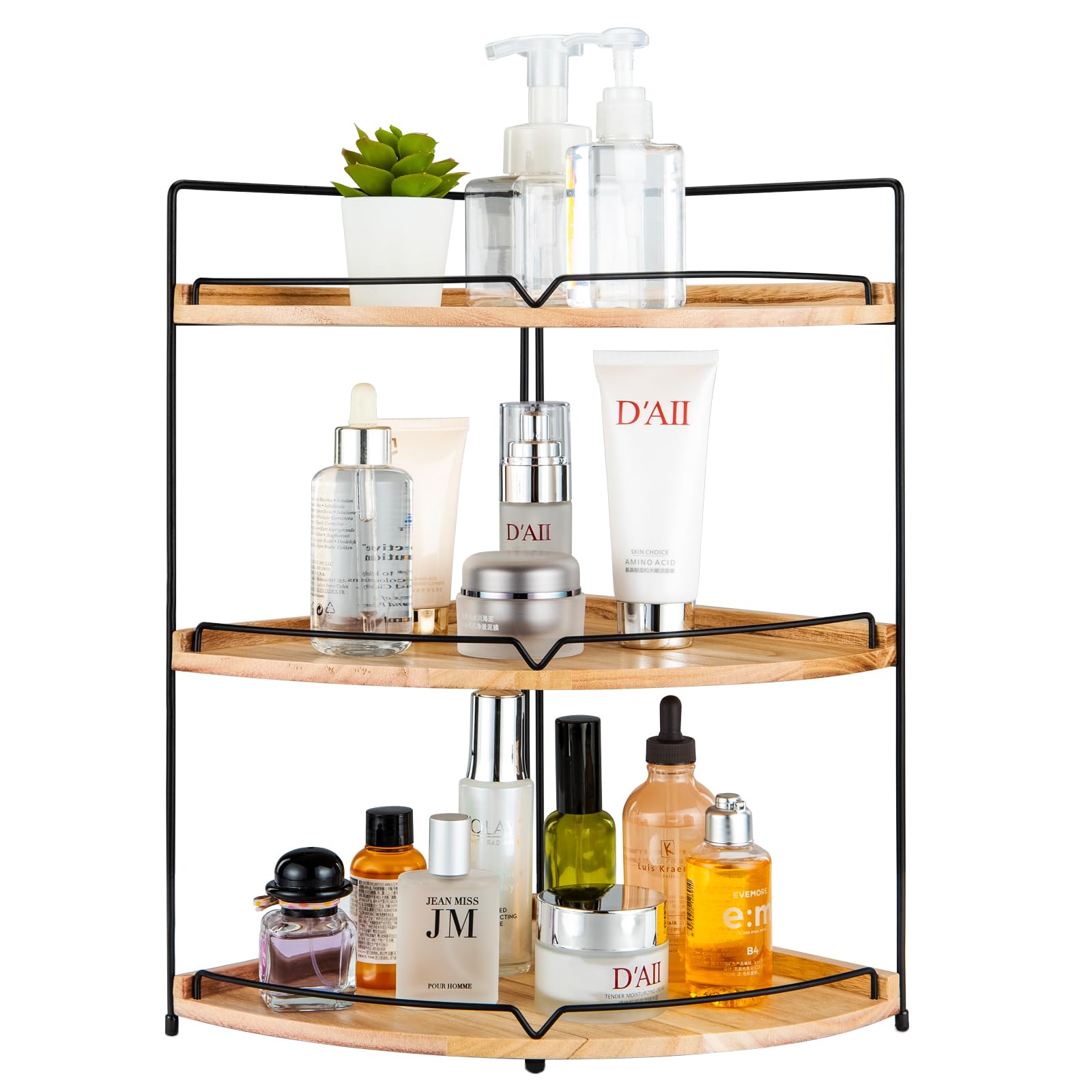 Amazon.com: Edergoo Bathroom Countertop Organizer, 3 Tier Bathroom ...