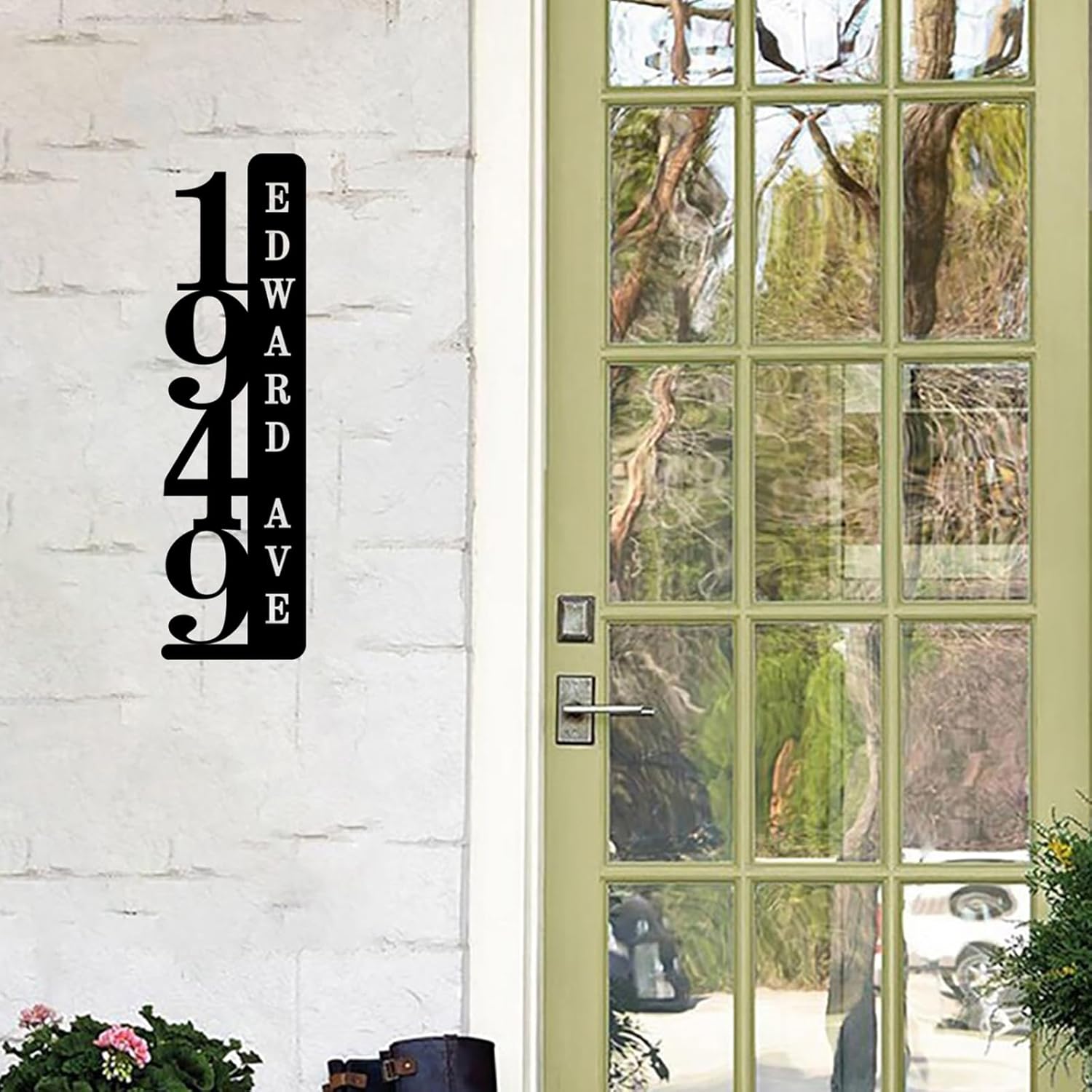 Amazon.com: Personalized Vertical Address Plate,House Numbers Sign for ...