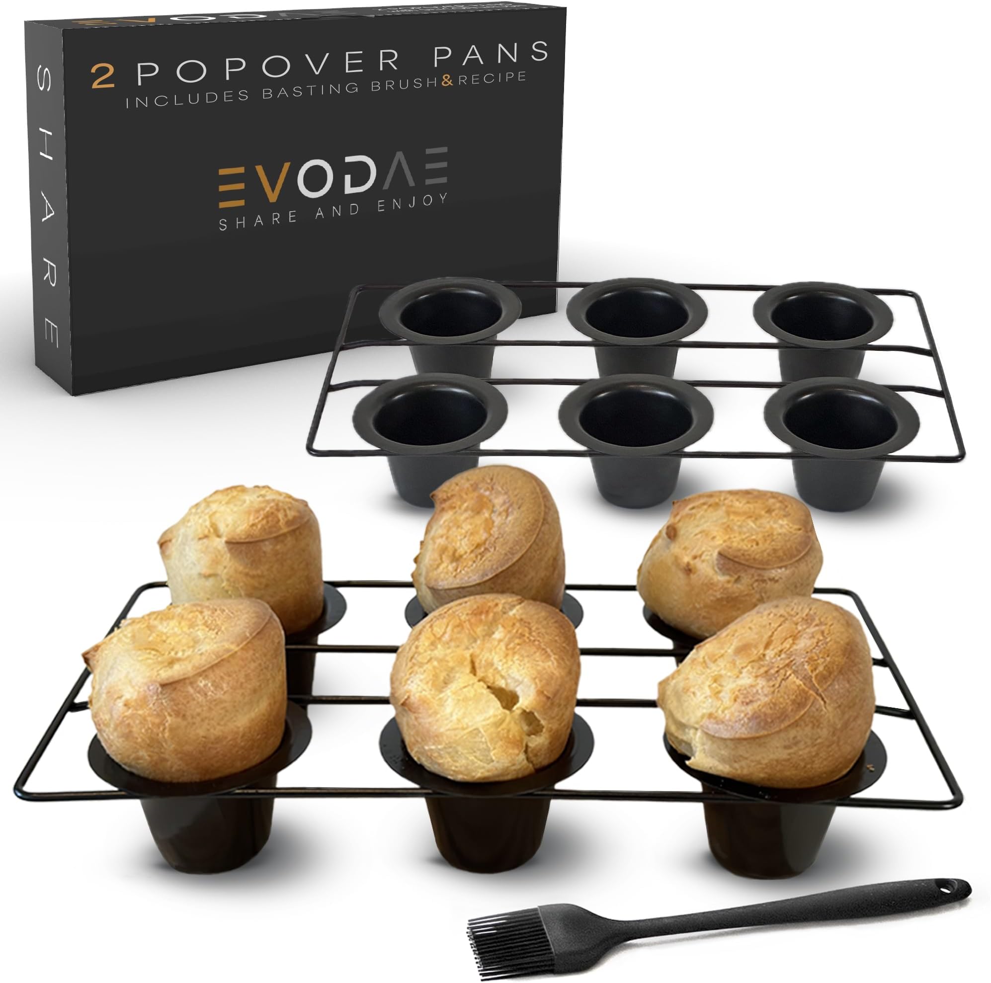 Amazon.com: Norpro Nonstick Mini Popover Pan, 12 Count: Pop Over Pan ...