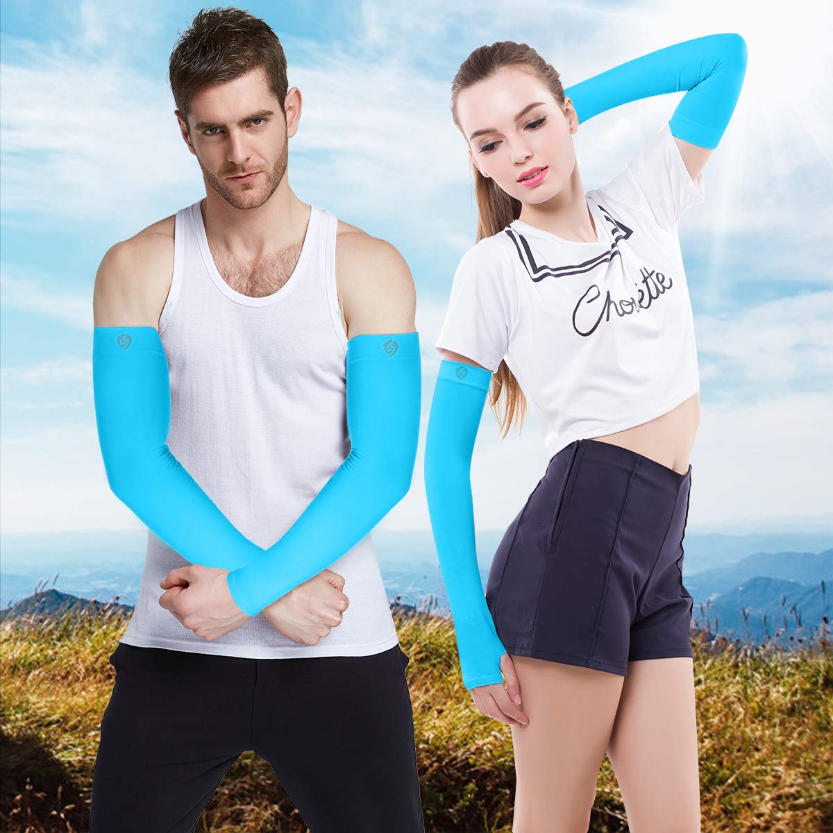 Snapklik.com : Arm Sleeves For Men Women UV Sun Protection Compression ...