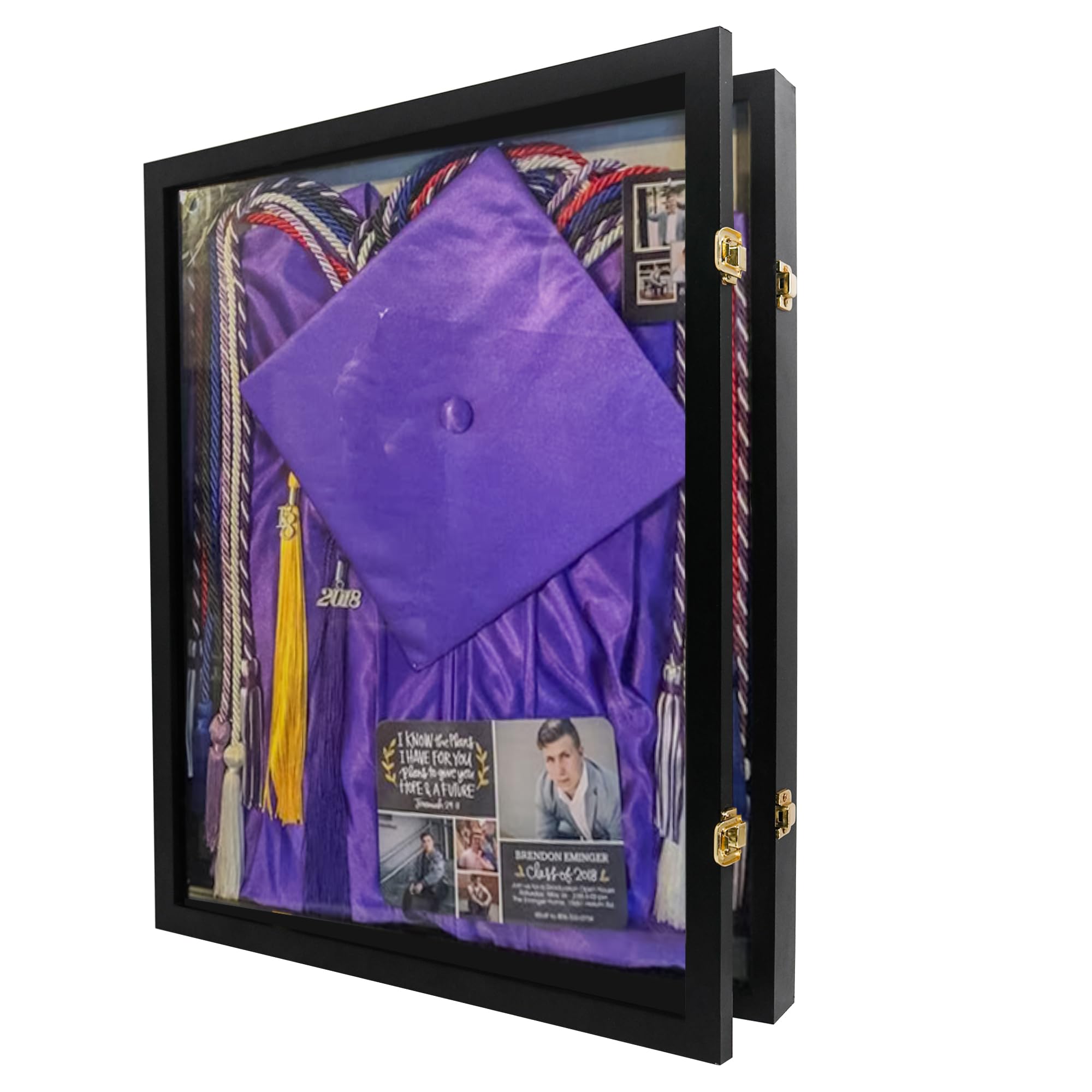 Amazon.com - Hodeframe 17x21 Graduation Shadow Box Frame for Cap Gown ...