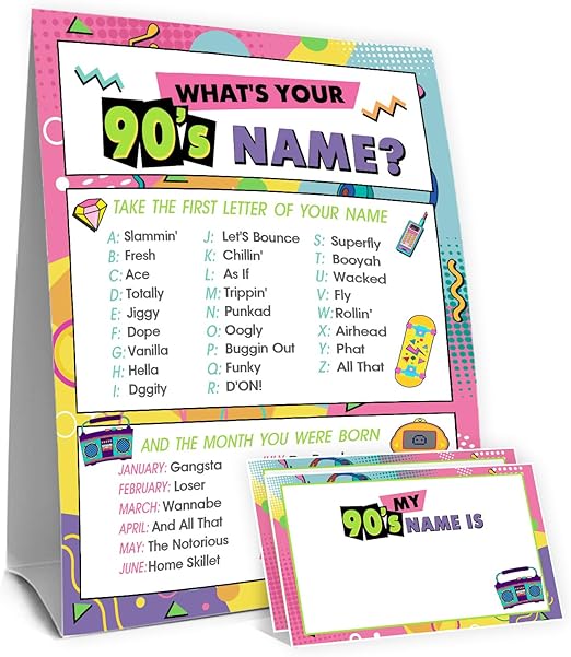 Amazon.com: MJSXY 90s Theme Party Decorations, 90'S Theme Birthday ...