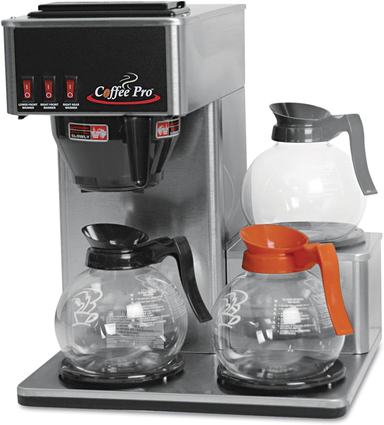 Amazon.com: Coffee Pro CP3LB Three-Burner Low Profile Institutional ...