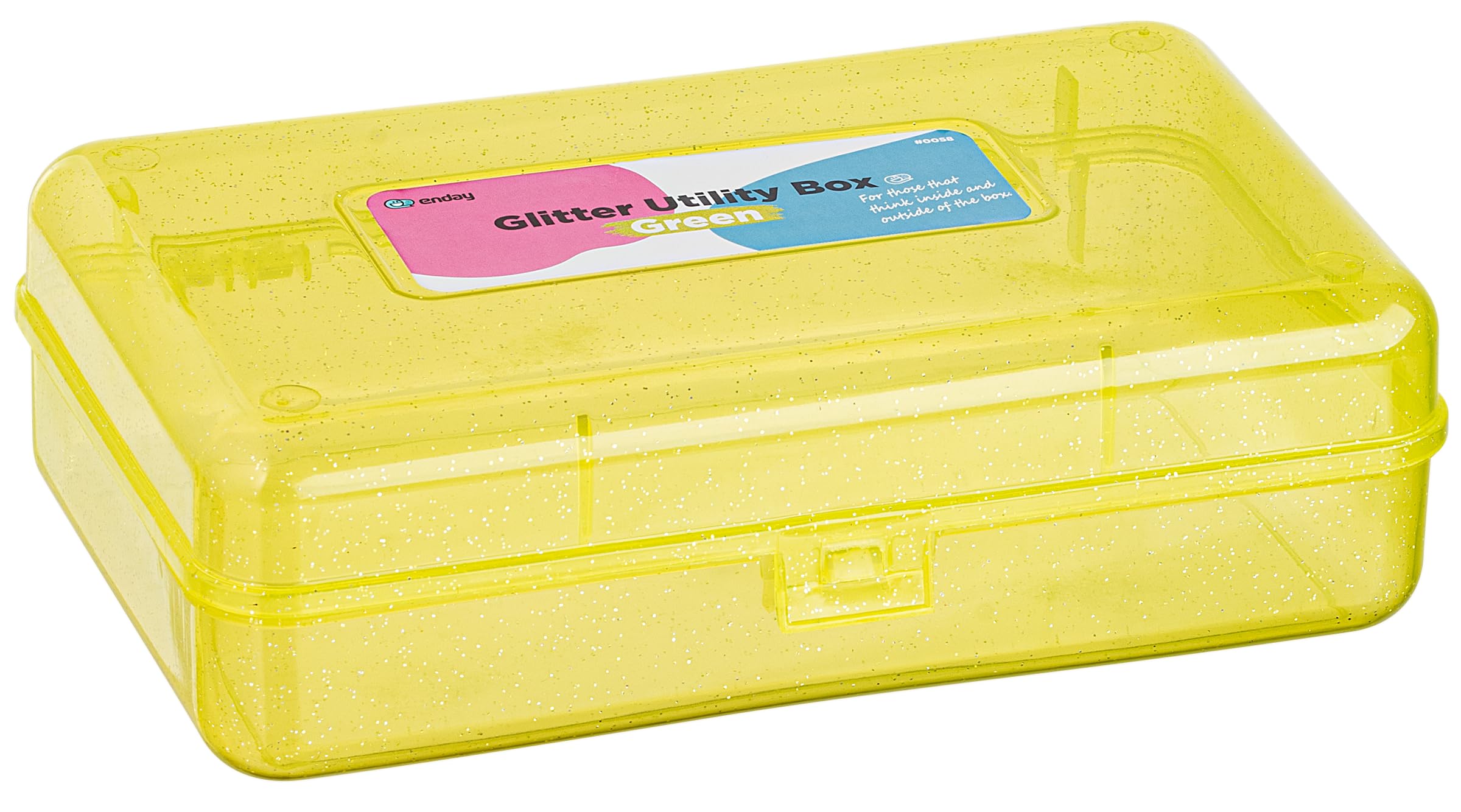 Amazon.com : Enday Pencil Box Green, Plastic Pencil Case, Multipurpose ...