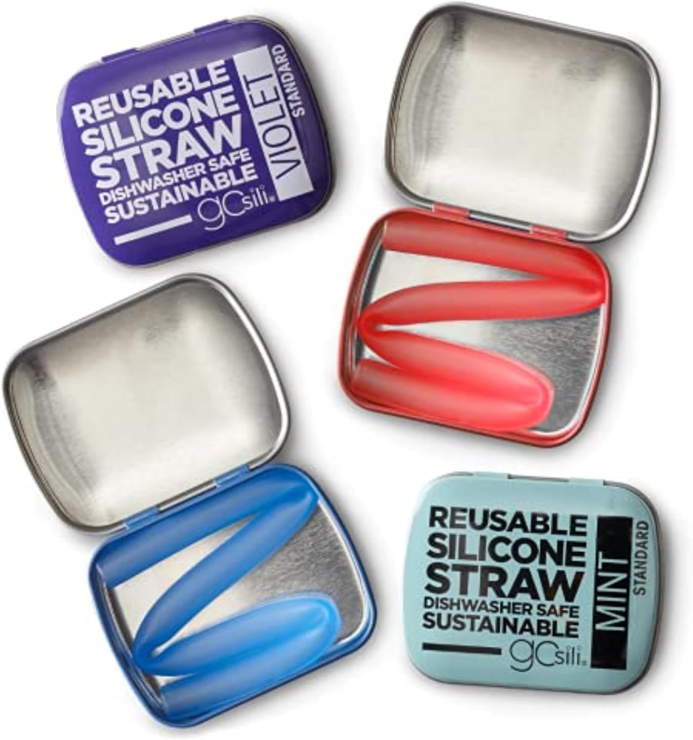 Amazon.com: GoSili Reusable Silicone Straws, Reusable Silicone Travel ...