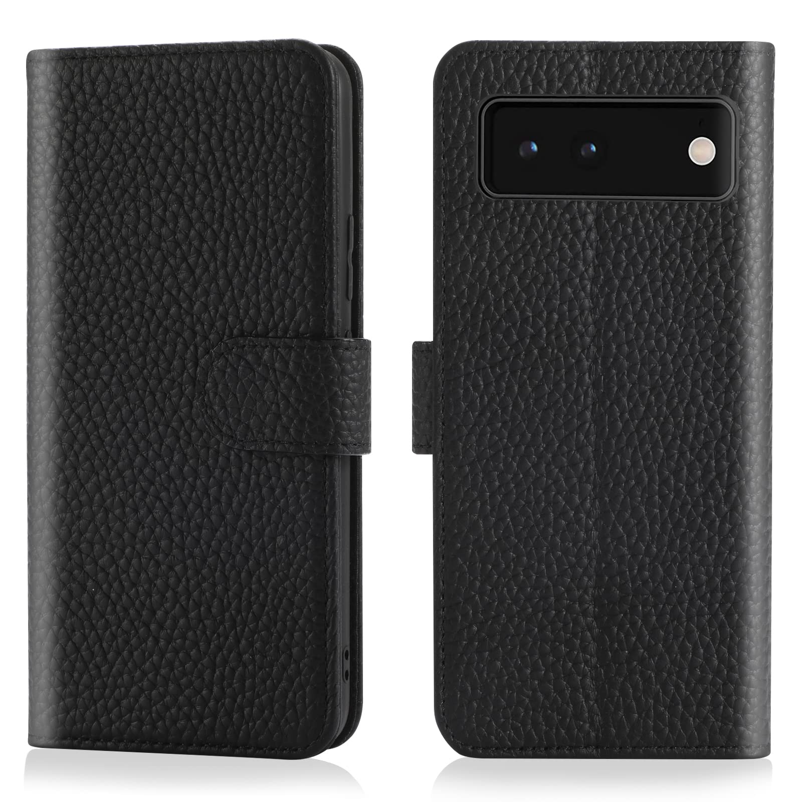 OQQE for Google Pixel 6 Wallet Case 6.4 inch,[RFID Blocking] Cowhide ...