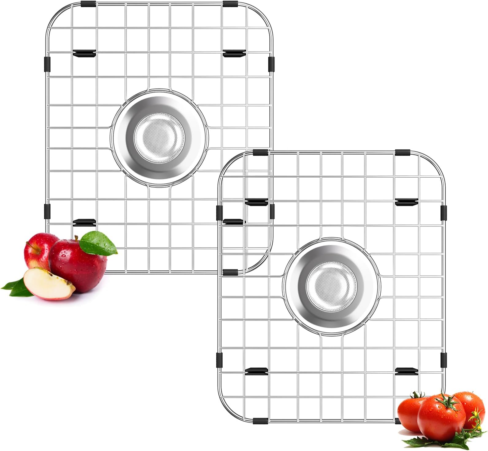 Slideep Kitchen Sink Grid and Sink Protector, Stainless Steel Sink Grid ...