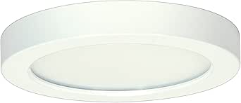Satco 13.5W 7" LED Flush Mount Fixture - 4000K - Round Shape - White Finish - 120V - Amazon.com
