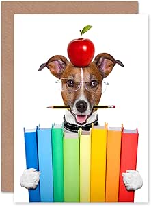Amazon.com : Artery8 Jack Russell Dog Books Apple Teacher for Him or ...