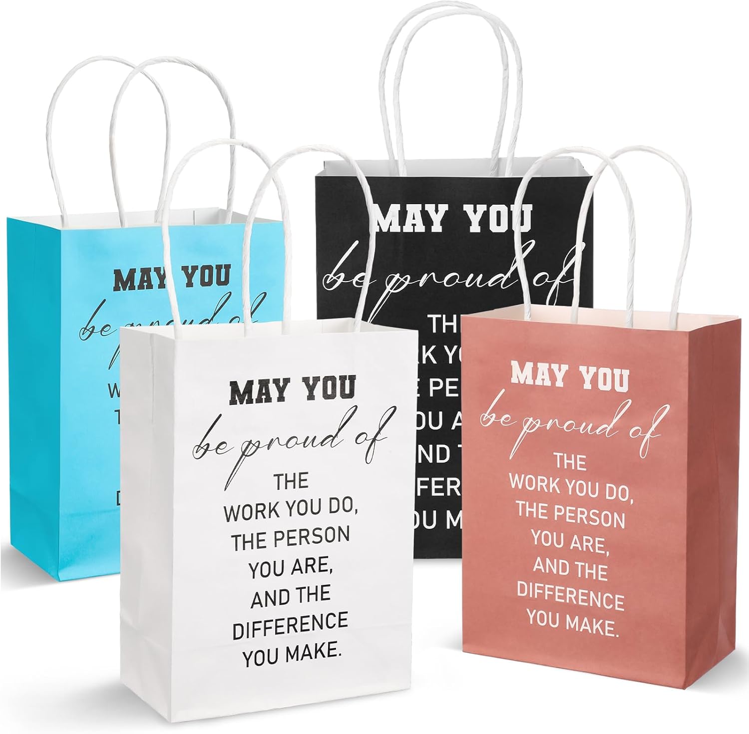 Amazon.com: Fulmoon 48 Pcs Employee Appreciation Gift Bags Bulk 5.9 x 3 ...