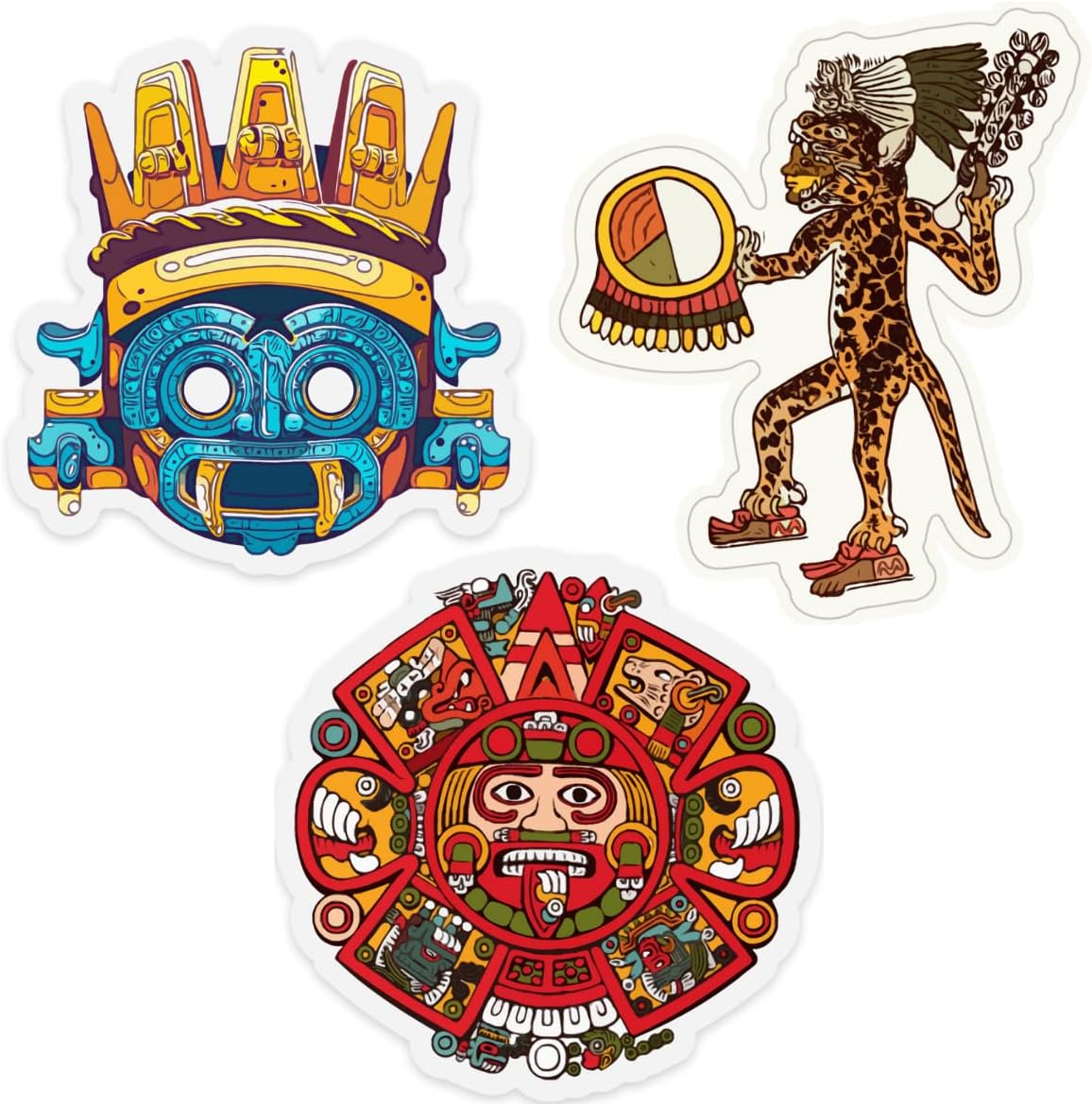 Amazon.com - Cool Ancient Civilization Calendar Emblem Cartoon Vinyl ...