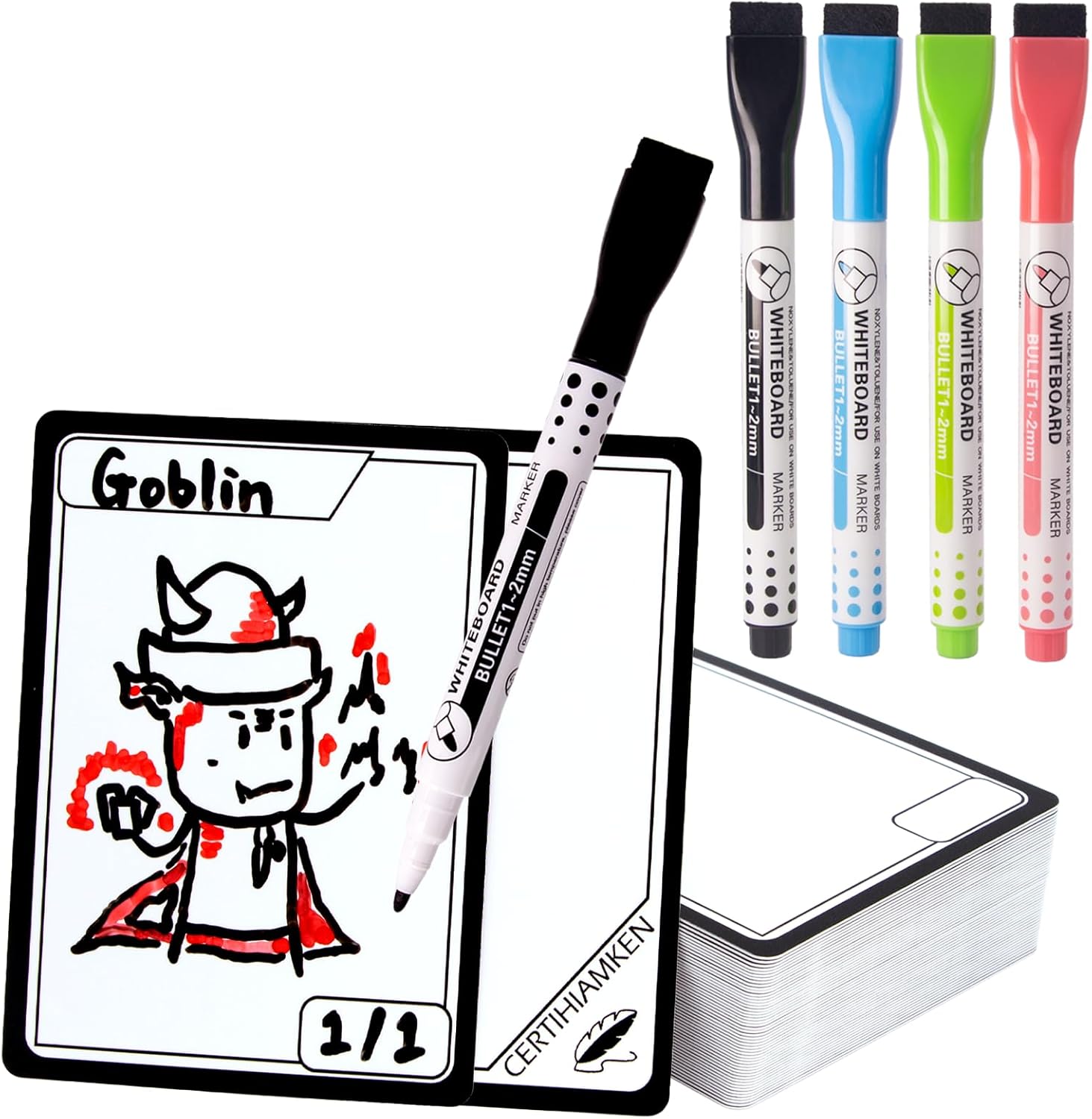 Amazon.com: Certihiamken 50 Pcs Double-Sided Universal MTG Tokens with ...