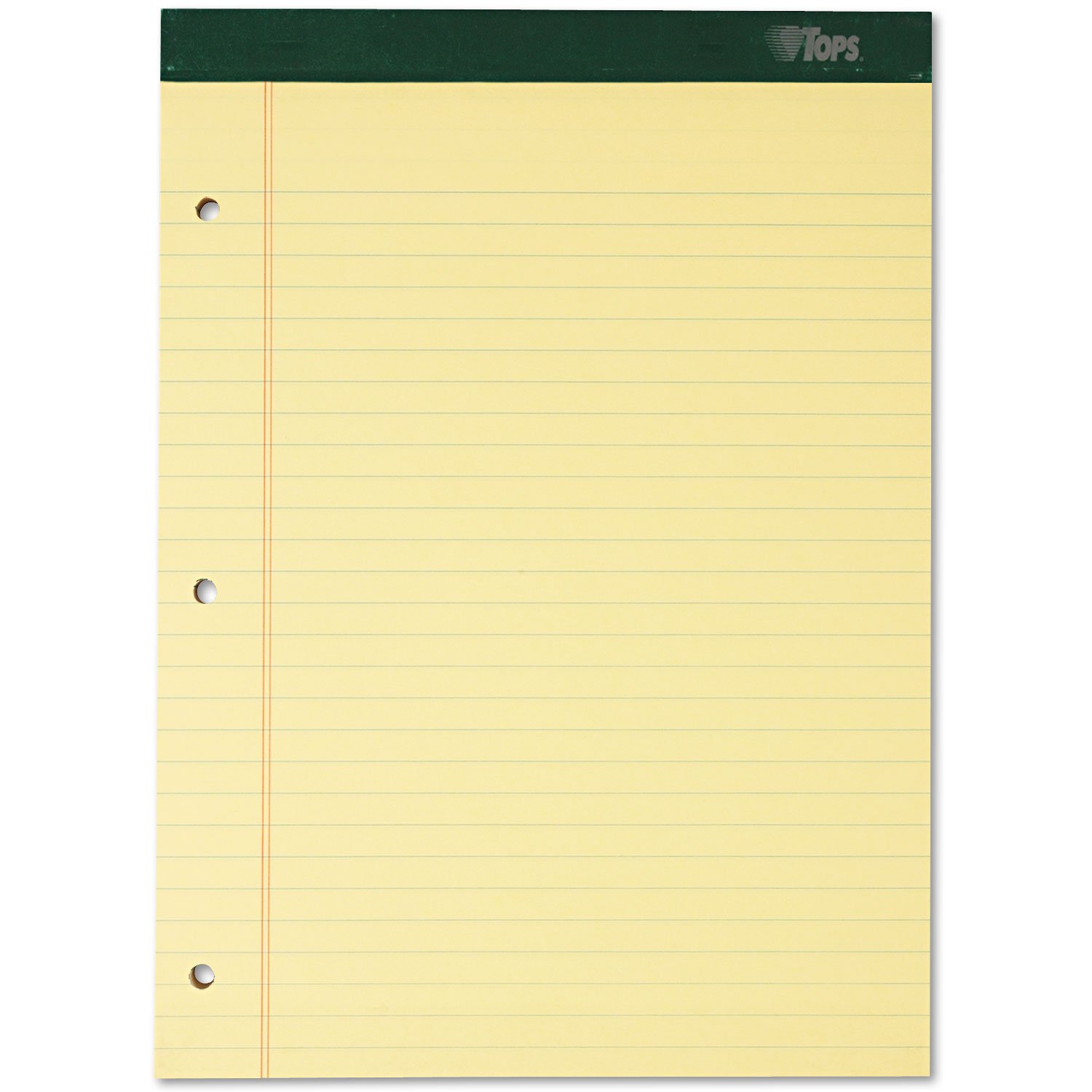 TOPS Double Docket Writing Tablet, 8-1/2 x 11-3/4 Inches, Perforated, 3 ...