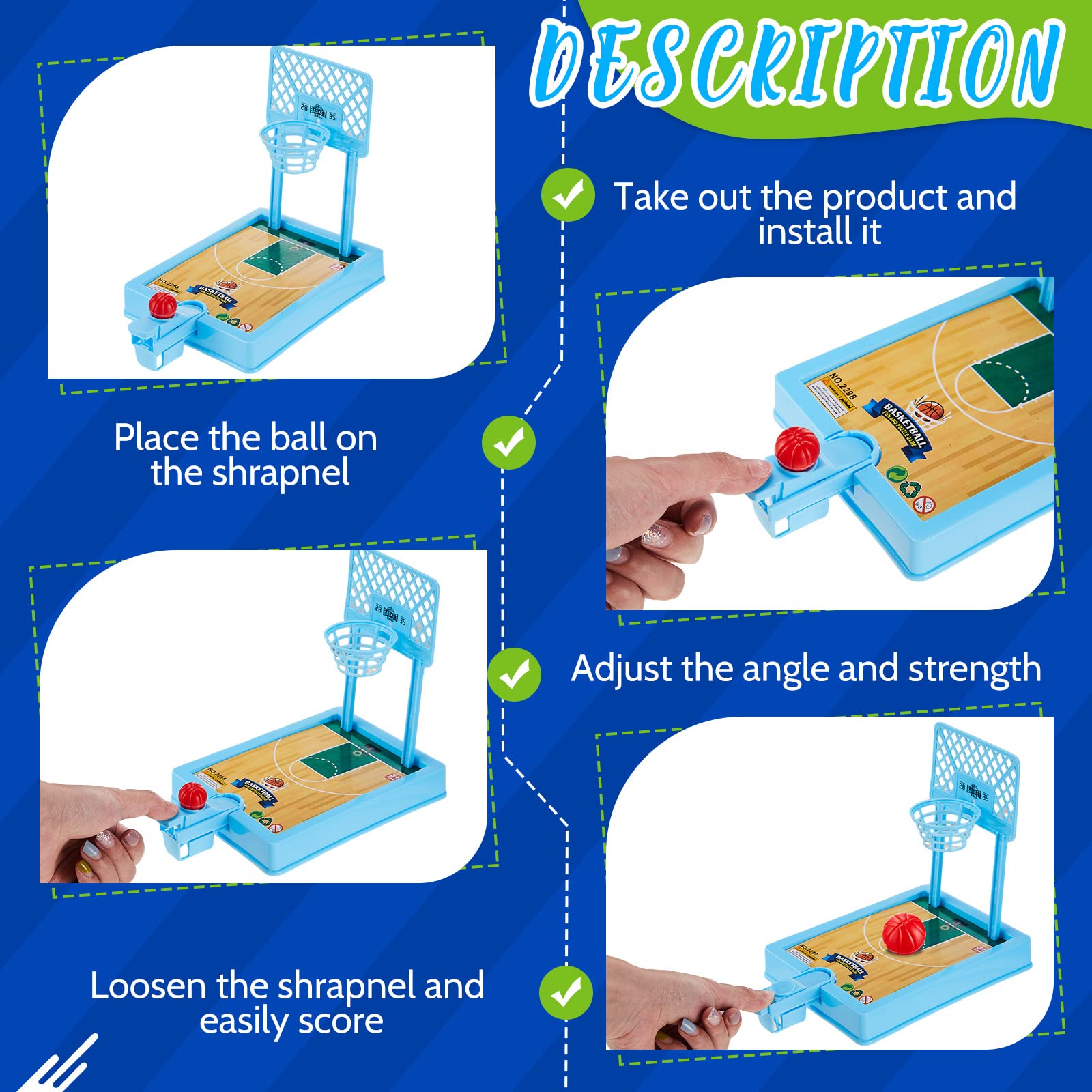 Snapklik.com : 12 Pack Mini Basketball Game Desktop Arcade Basketball ...