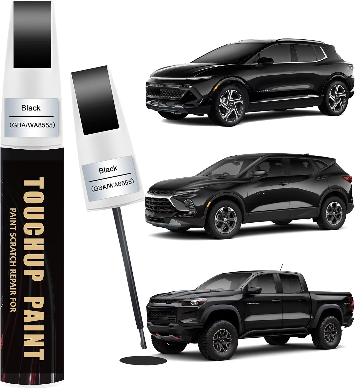 Amazon.com: Black(GBA/WA8555) Car Paint Touch Up Pen Compatible with ...