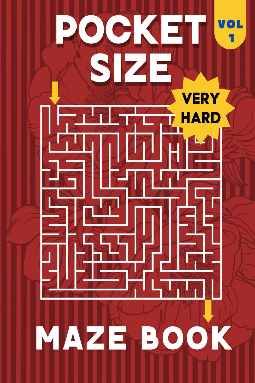 Amazon.com: Pocket Size Maze Book: for Adults 4x6, 80 Very Hard, Small ...
