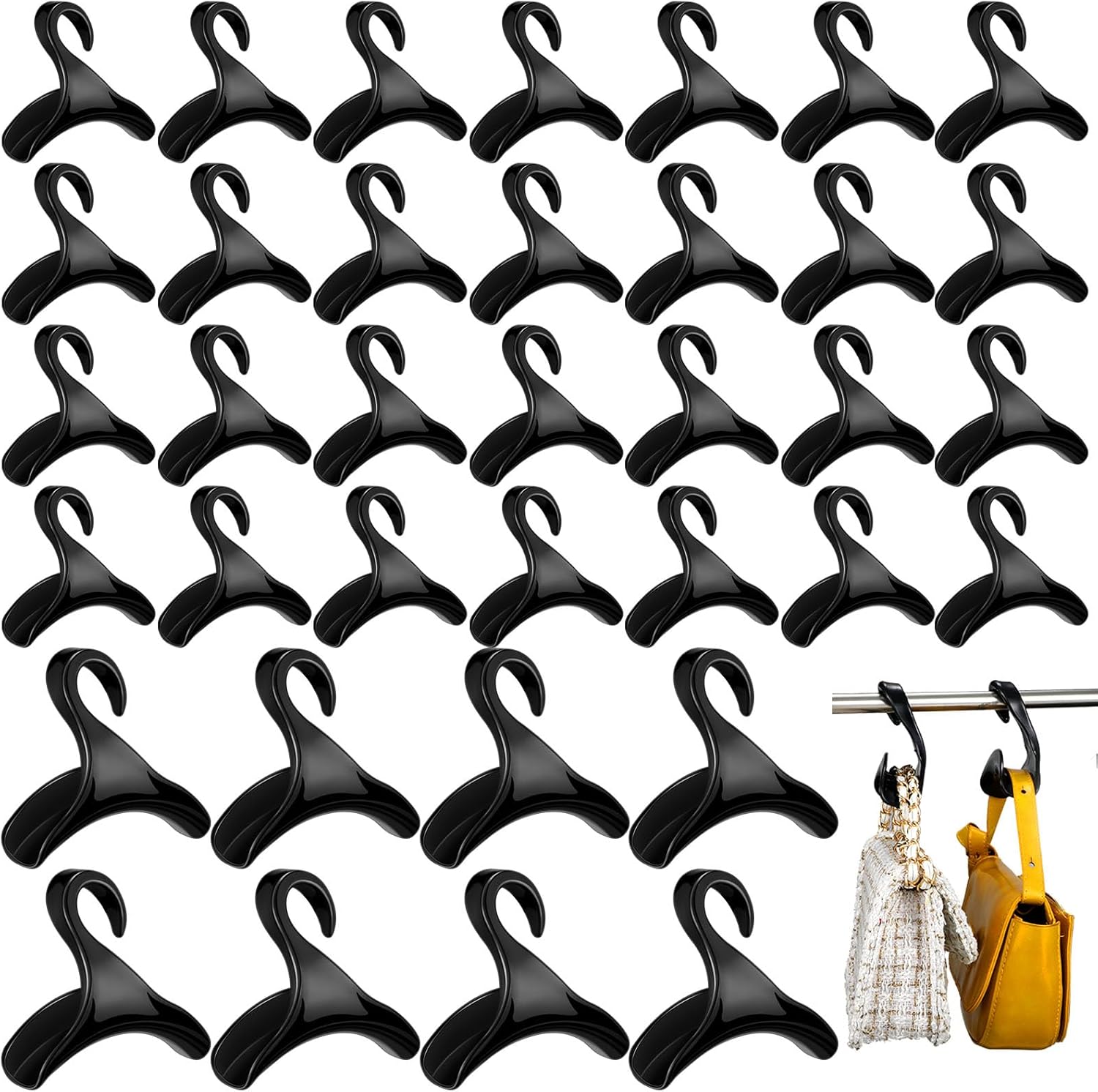Amazon.com: Maitys 36 Pcs Purse Hanger Hook Acrylic Bag Hanger Handbag ...