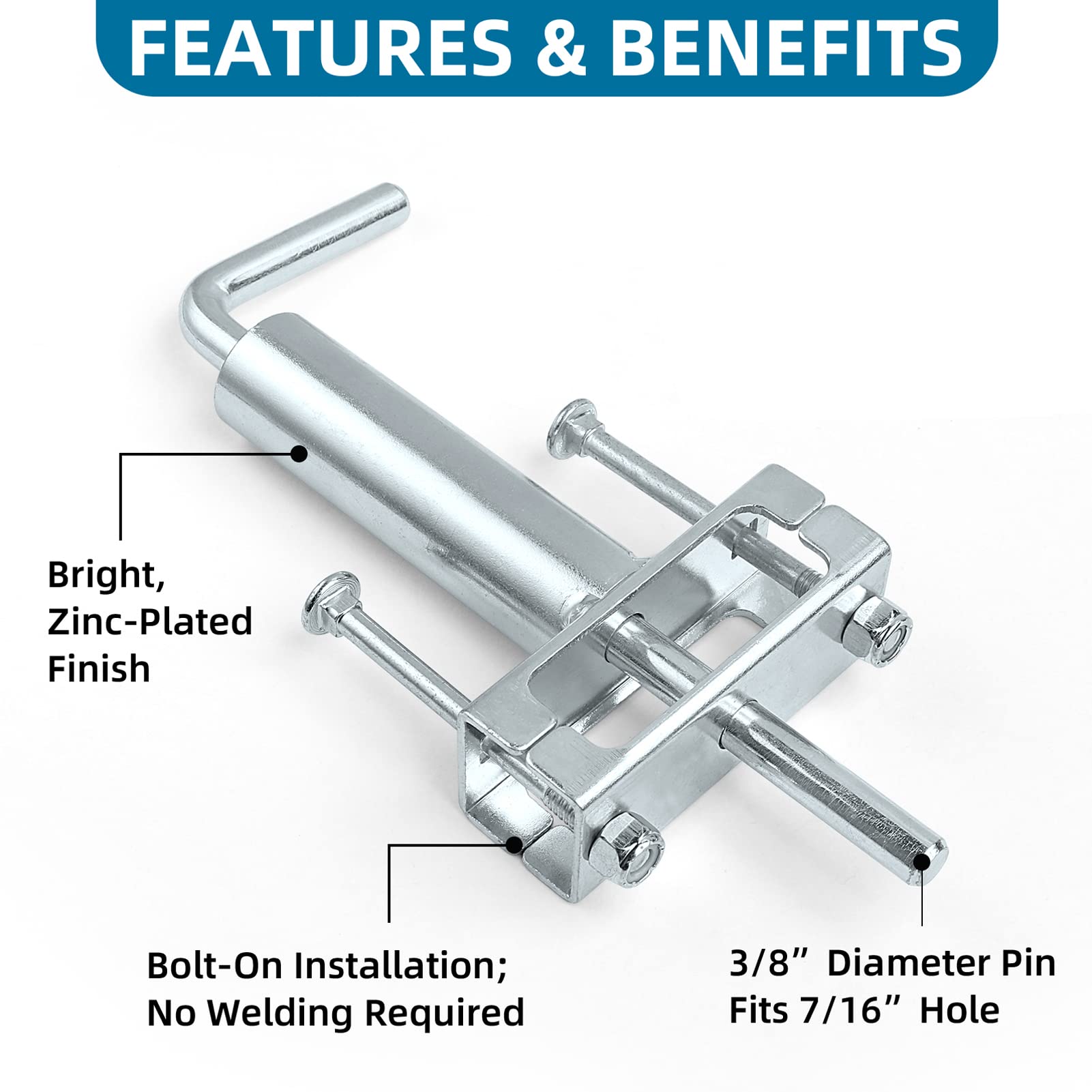 Snapklik.com : XMK Quick Release Pull Pin For Fifth Wheel Landing Gear ...