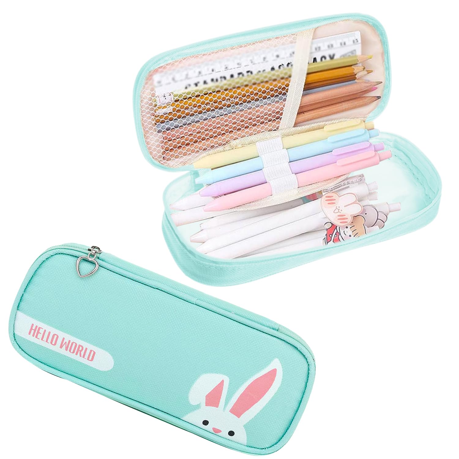 Party Propz Blue Pencil Pouch for Girls - Aesthetic Pencil Box for ...