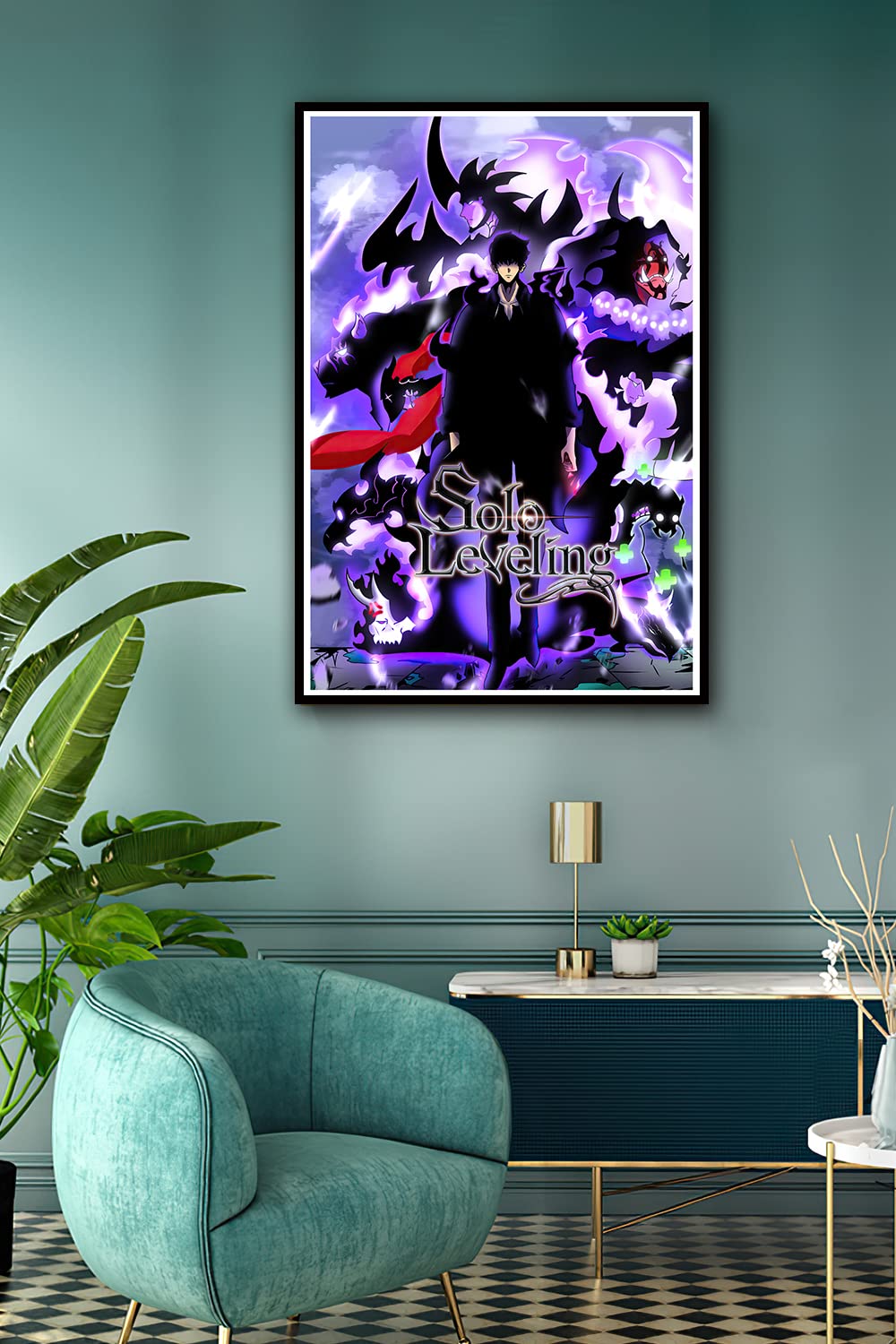 Snapklik.com : Solo Leveling Poster Japan Anime Canvas Wall Art For ...