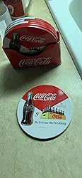 Amazon.com: The Tin Box Company Coke 6 pc Coaster Set with Standing ...