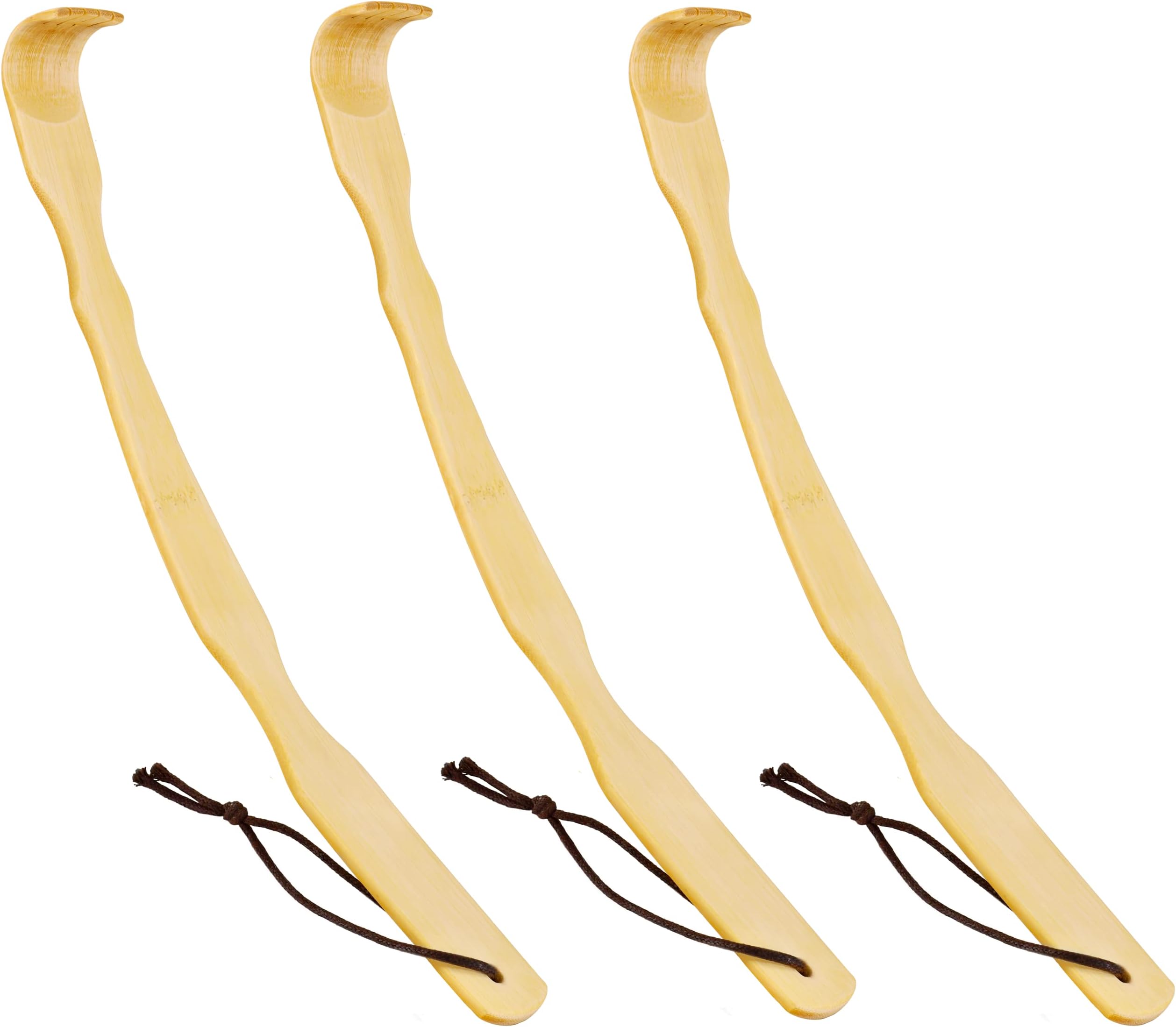 Amazon.com: Renook Bamboo Wooden Back Scratcher, 17" Natural Handmade ...