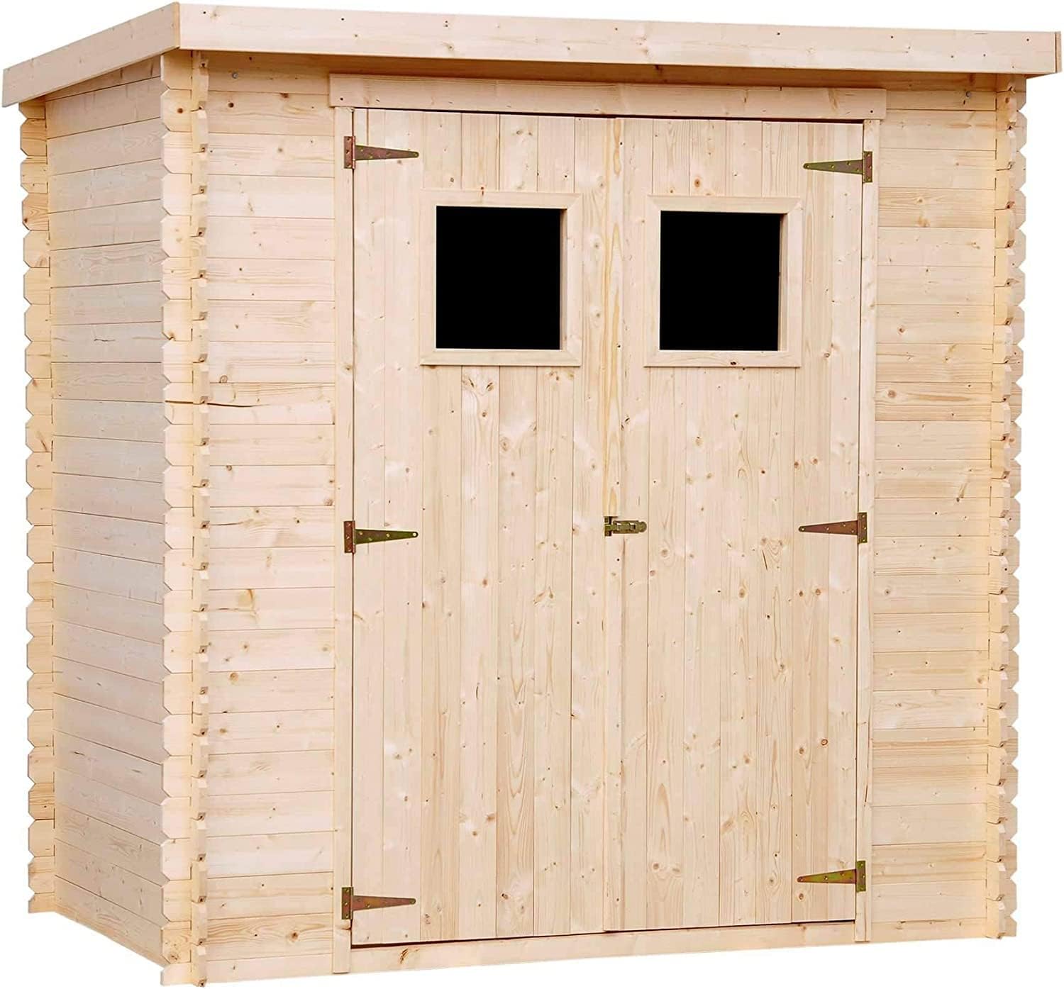 TIMBELA M311 Holzhaus Gartenhaus - Gartenschuppen Holz B204xL142xH200 ...