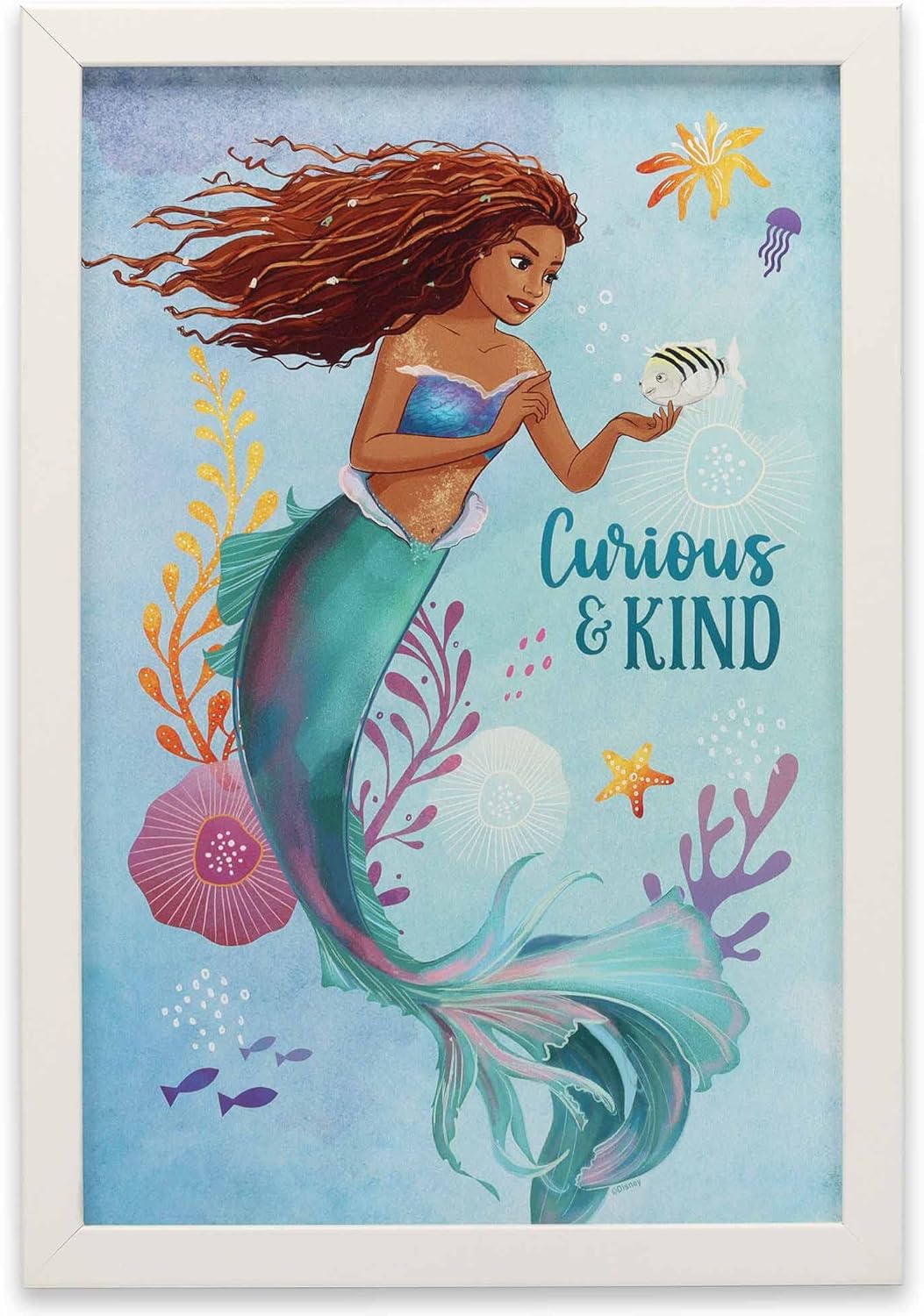 Amazon.com: Disney The Little Mermaid Ariel Curious and Kind Framed ...