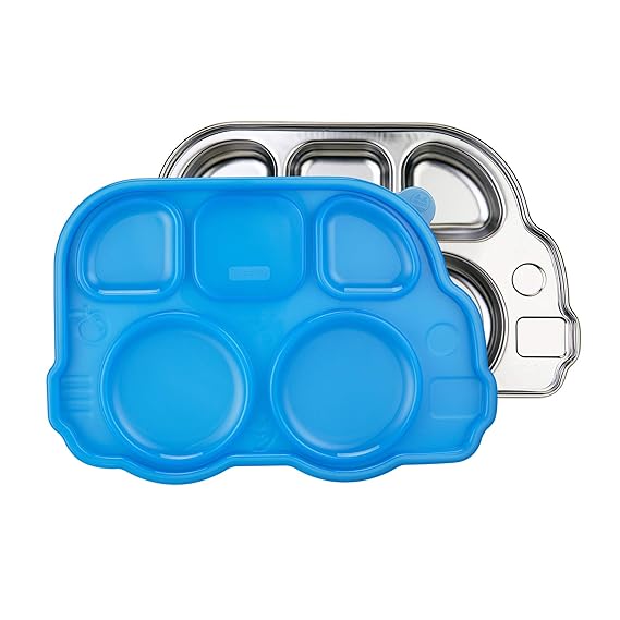 Amazon.com: Innobaby Stainless Bus Plate with Airtight Sectional Lid ...
