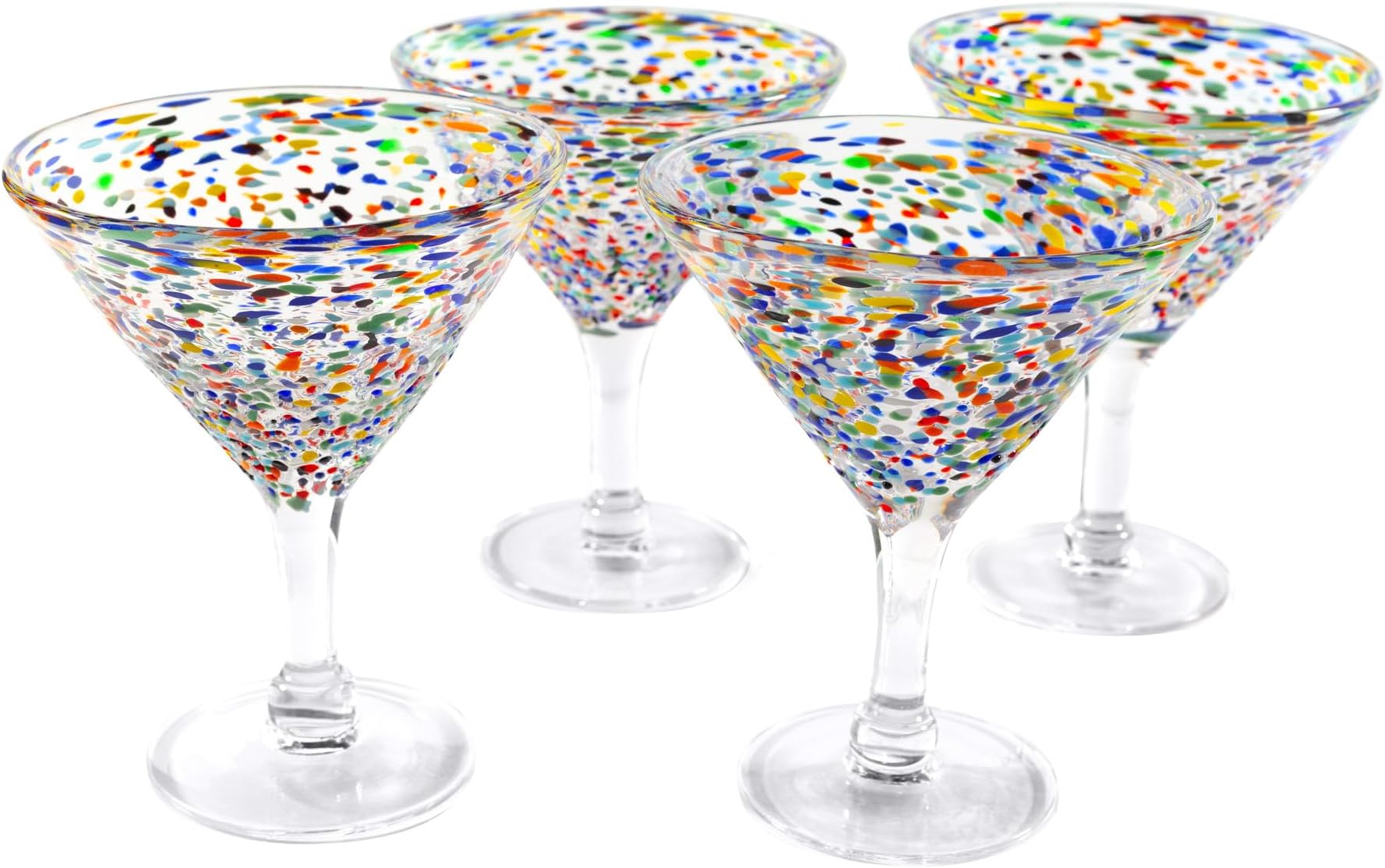 Amazon.com | Antoni Barcelona Martini Dry Glasses Hand Painted Sagrada ...