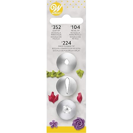 Wilton Petal, Flower and Leaf, Standard Size, 3 pieces, 2 : Amazon.co ...