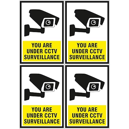 Anne Print Solutions You are Under CCTV Surveillance Stickers (Pack of ...